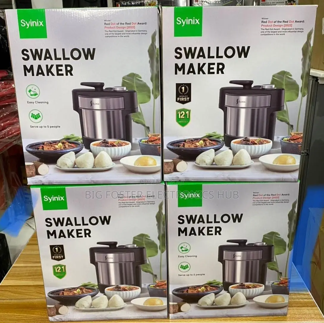 Syinix 5l Automatic Swallow Maker Fufu Pound Blender 1200w in Accra New ...