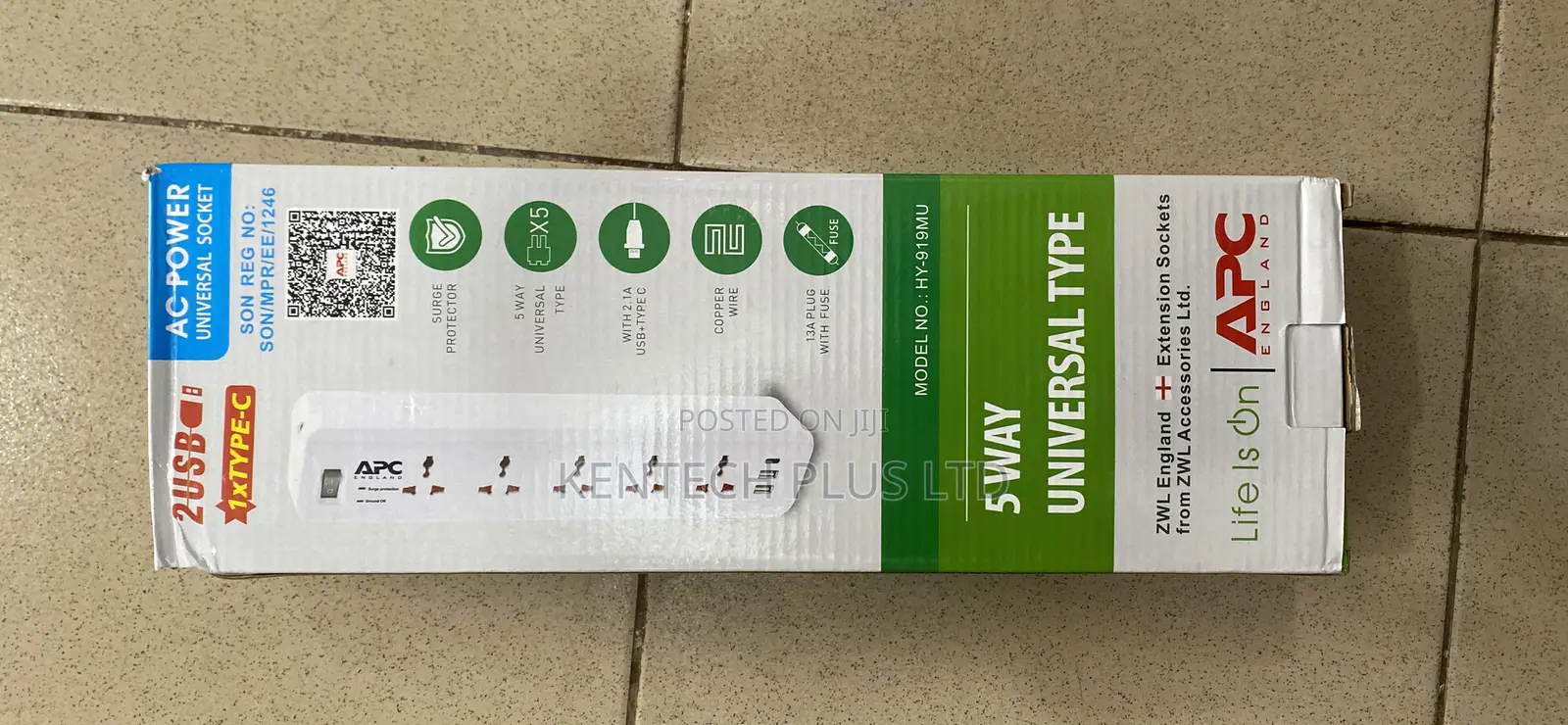 Original 5way Apc Extension Board With Usb Surge Protector for sale ...