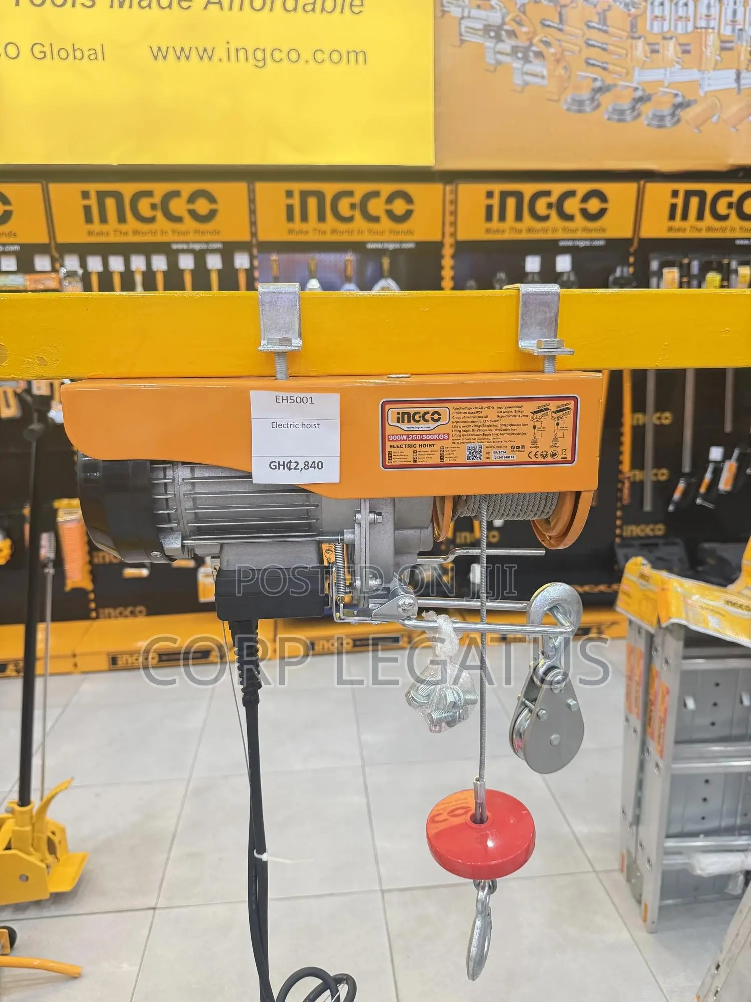 Ingco Electric Hoist for sale - Corp Legatus Price: GH₵ 2,310 on Jiji ...