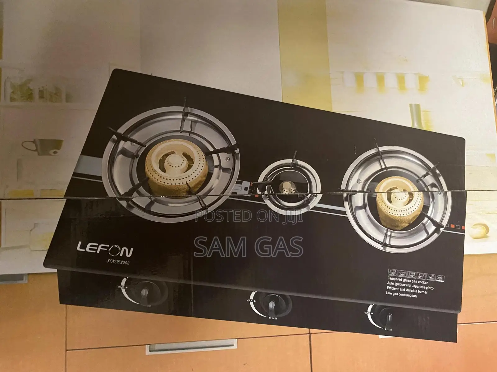 3 Burner Glass Automatic Stove in Accra Metropolitan - Kitchen ...