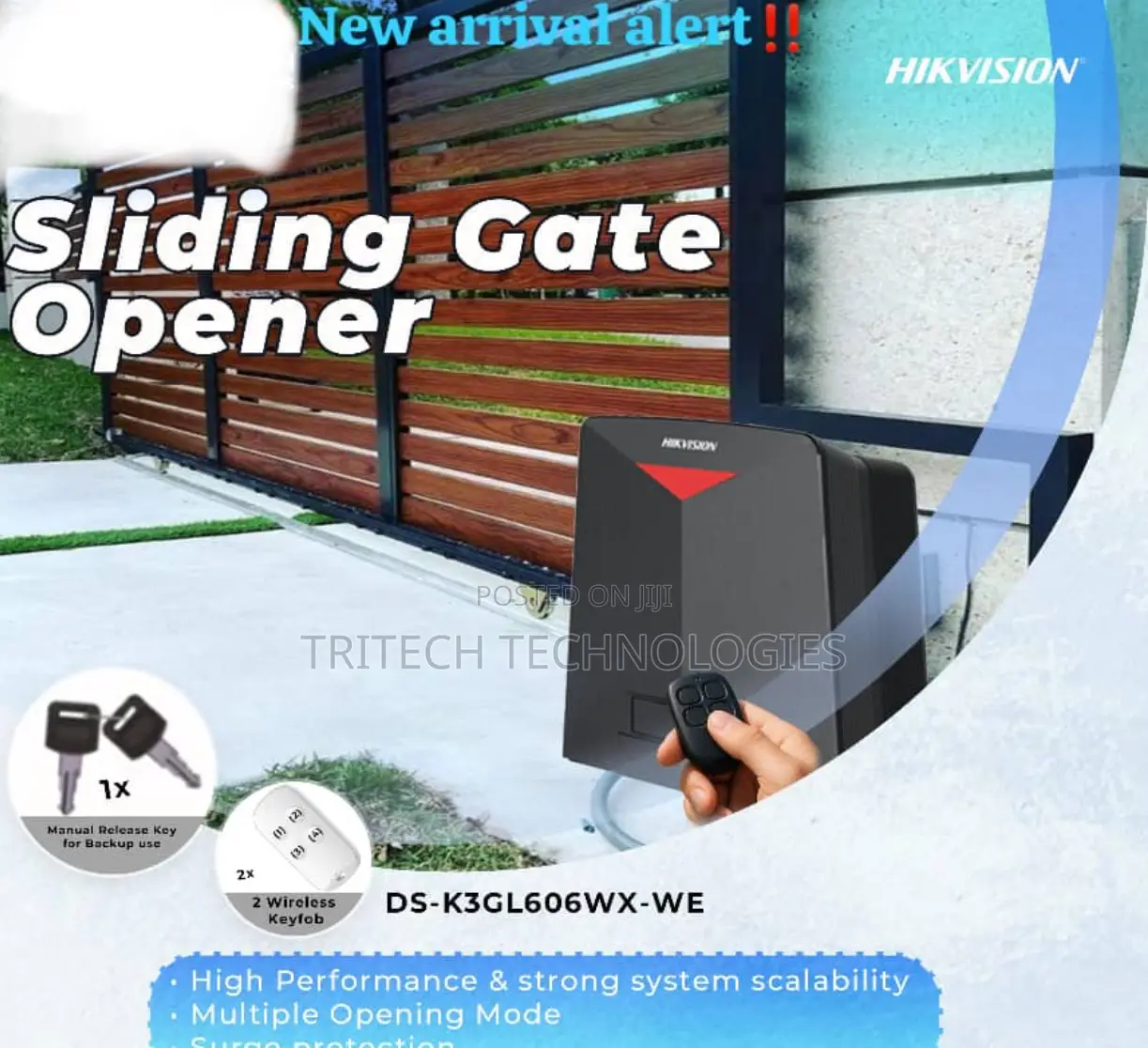 Hikvision Gate Moto D6 Smart 600kg With Battery +Rack+Wifi in Lapaz ...