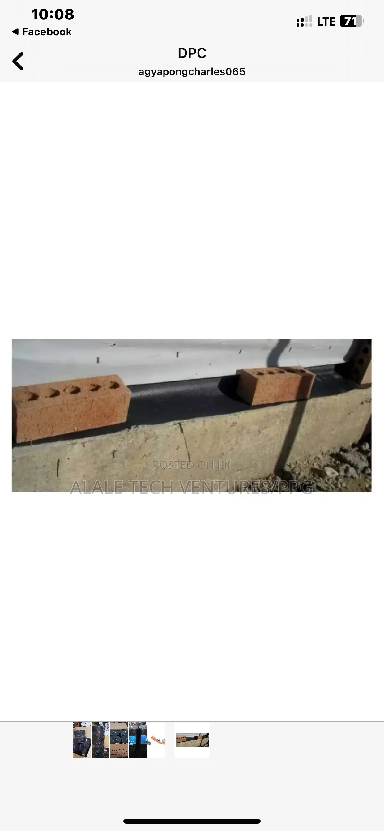 Damp Proof Course(Dpc)_ 200mm(8inches) by 98ft in Madina - Building ...