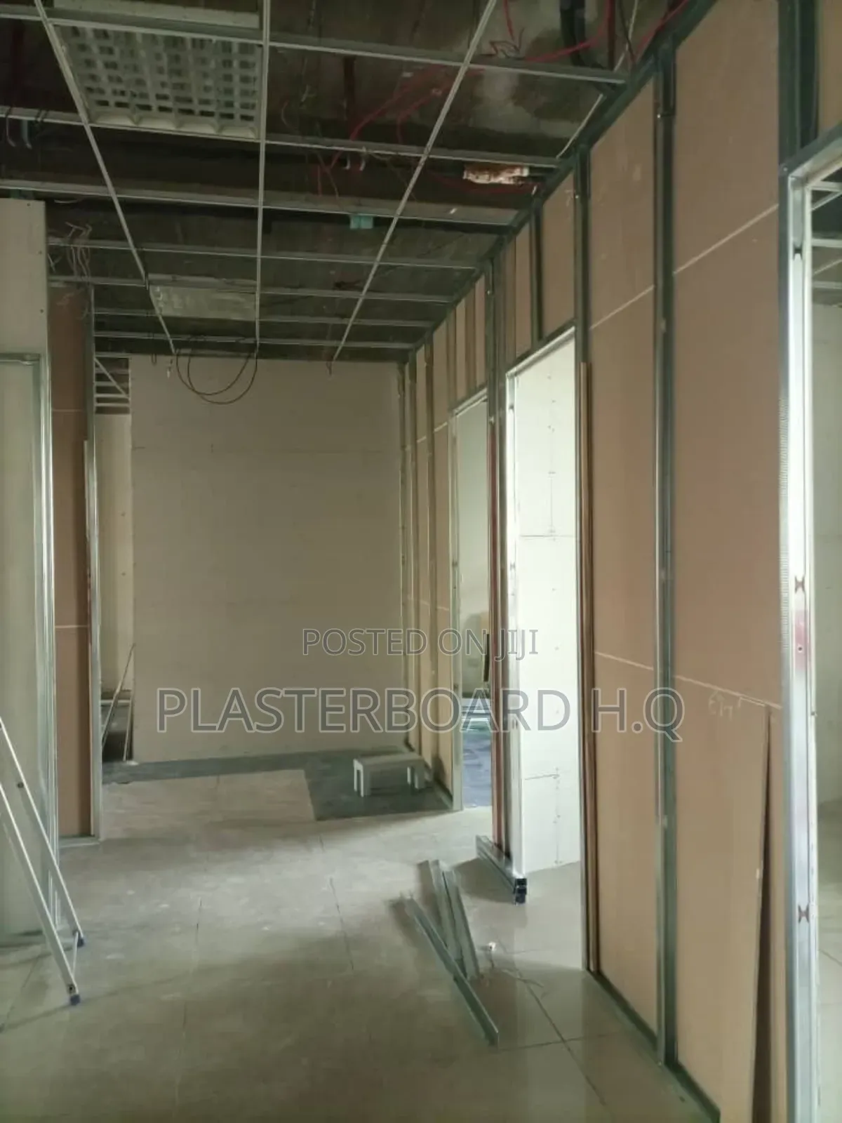 Plasterboard, Cement Board Partitions and Reception Canopy in Accra ...