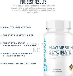 Revive Md Pure Magnesium Glycinate Capsules 200mg in Bubuashie ...