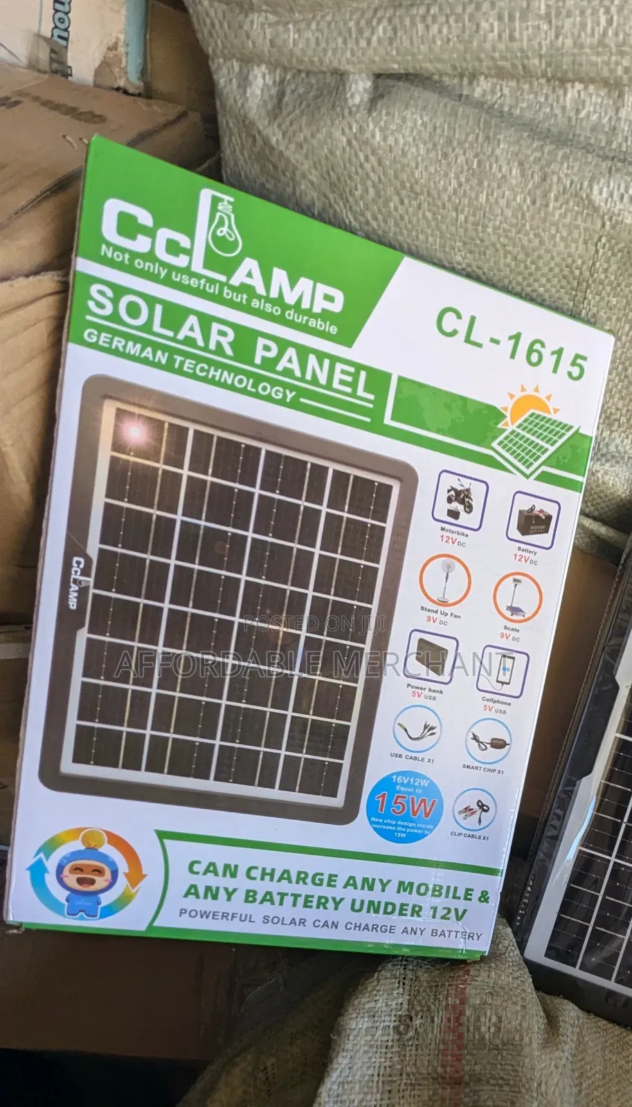 15watt Cclamp Solar Panel Charging System (Cl-1615) in Accra ...