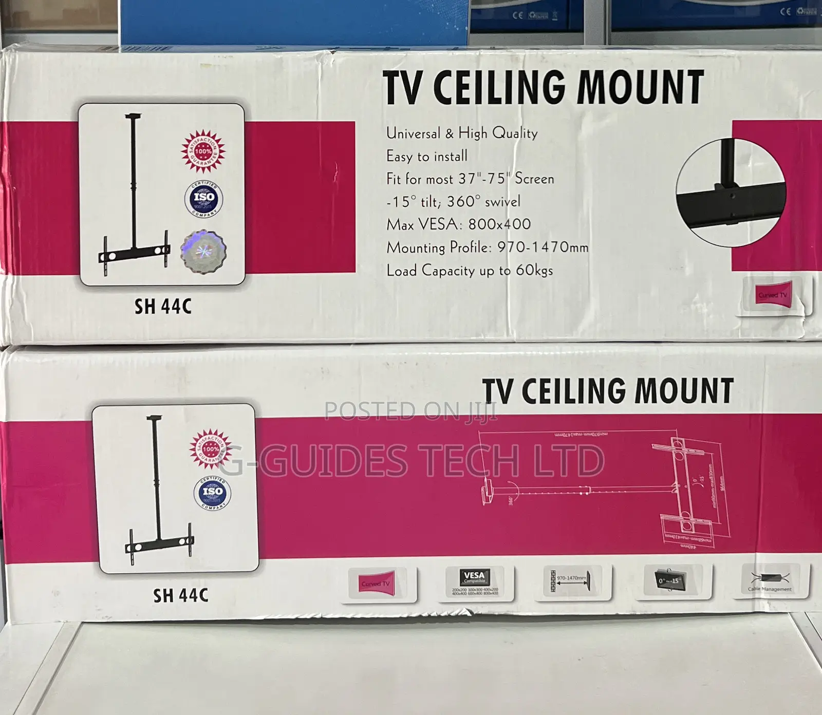 Skill Tech Sh-44c Tv Ceiling Mount 26"~75" ,Ceiling Tv Mount in Madina ...