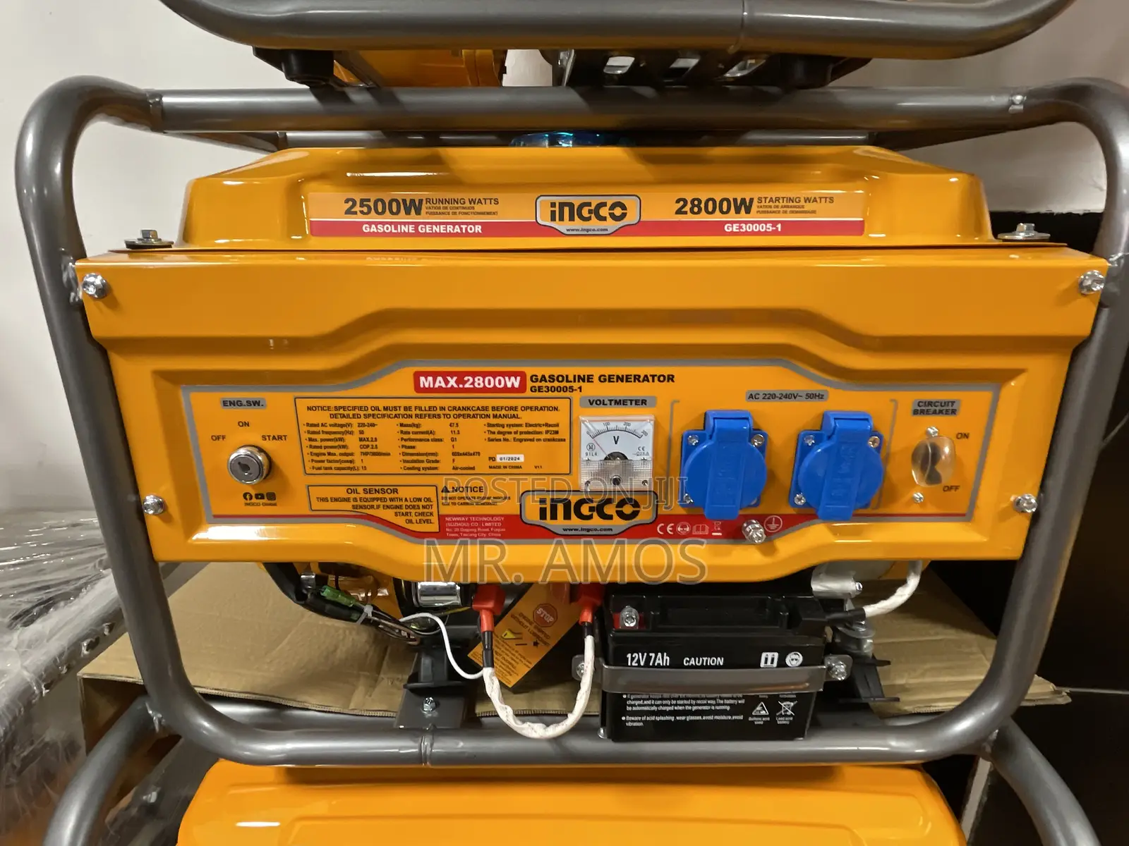 2.8kva Gasoline Generator With Electric + Recoil Start - Ge30005-1 in ...