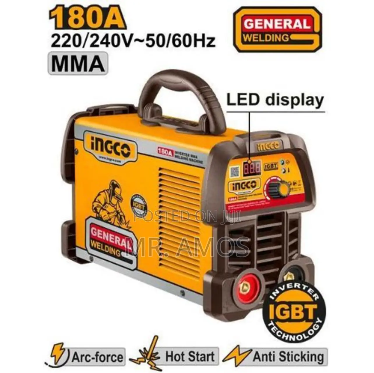 180 Amps Igbt Welding Machine + 4pcs Accessories - Mma18059 in Accra ...