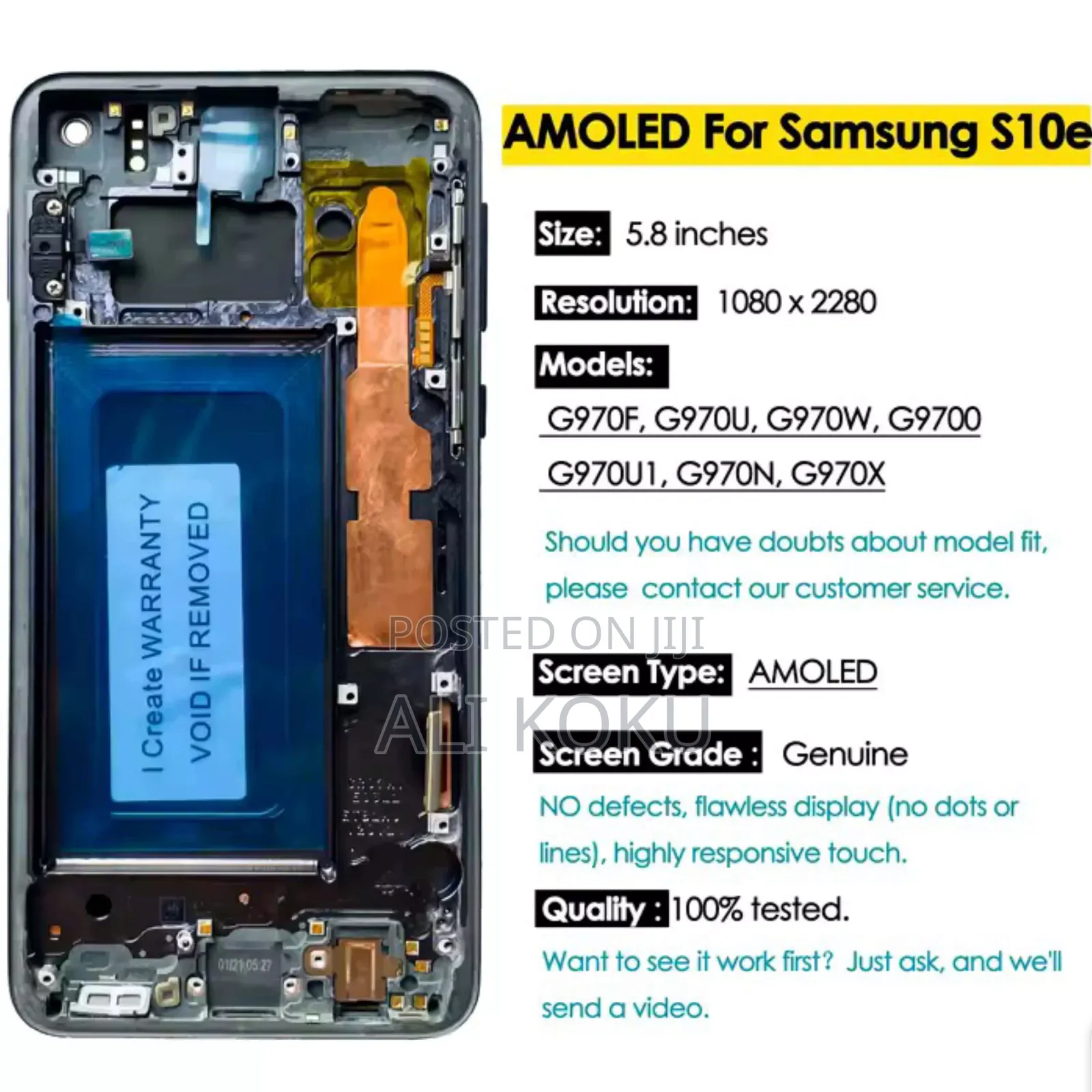 Samsung S10e Screen . 5g Original in East Legon - Accessories for ...