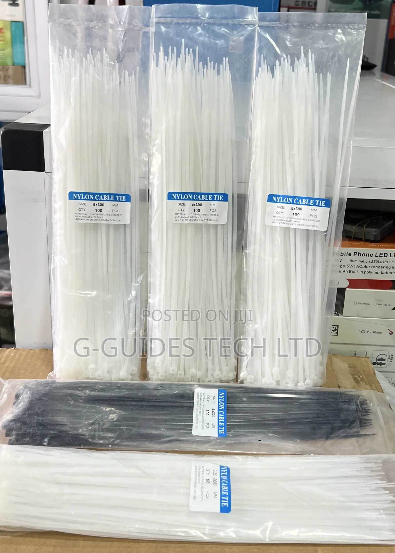 Nylon Cable Tie 5x300mm (Pack of 100) in Madina - Accessories ...