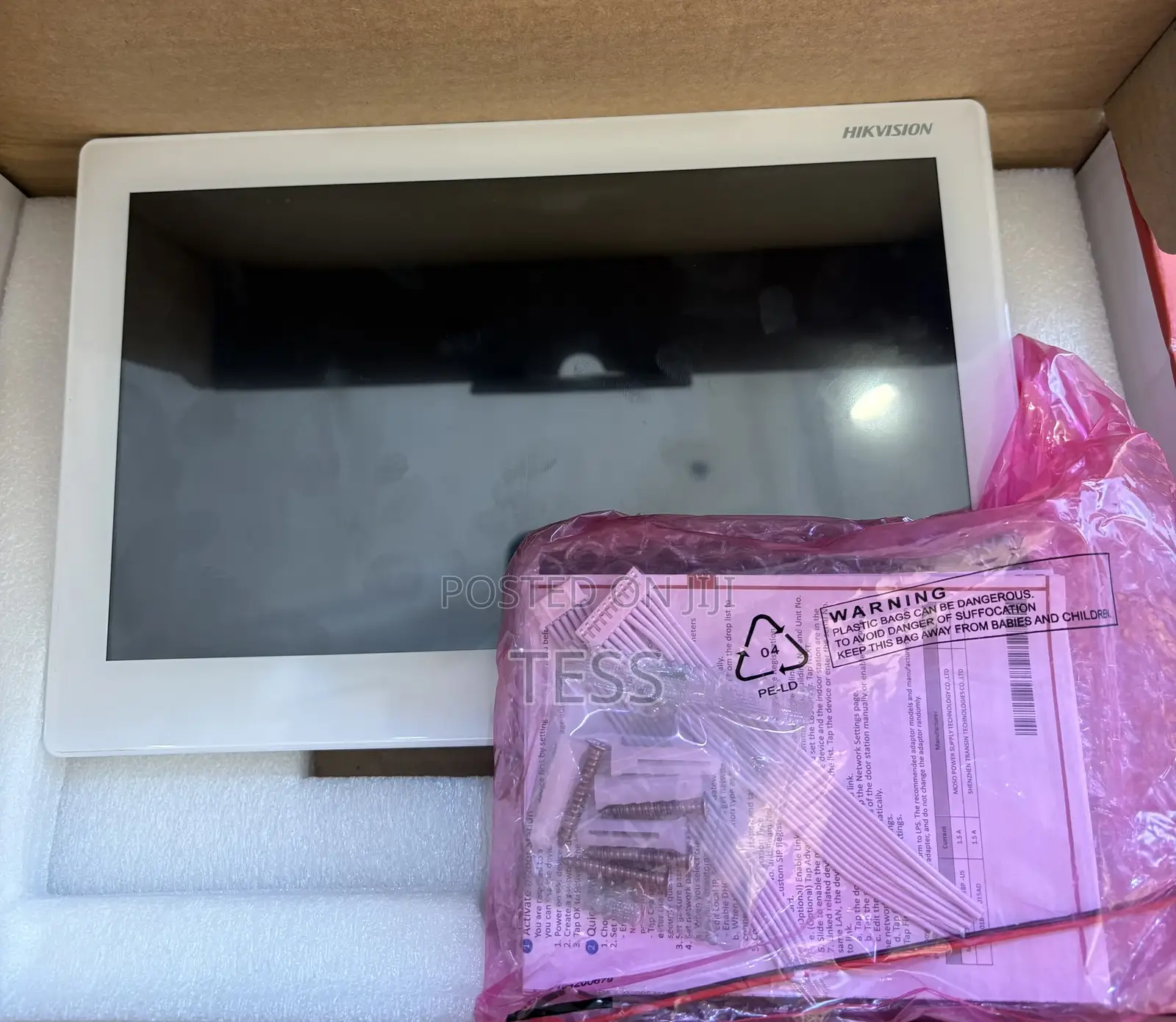 Hikvision Indoor Station Extra Screen 10-Inch Kh9510-Wte1(B) in Lapaz ...