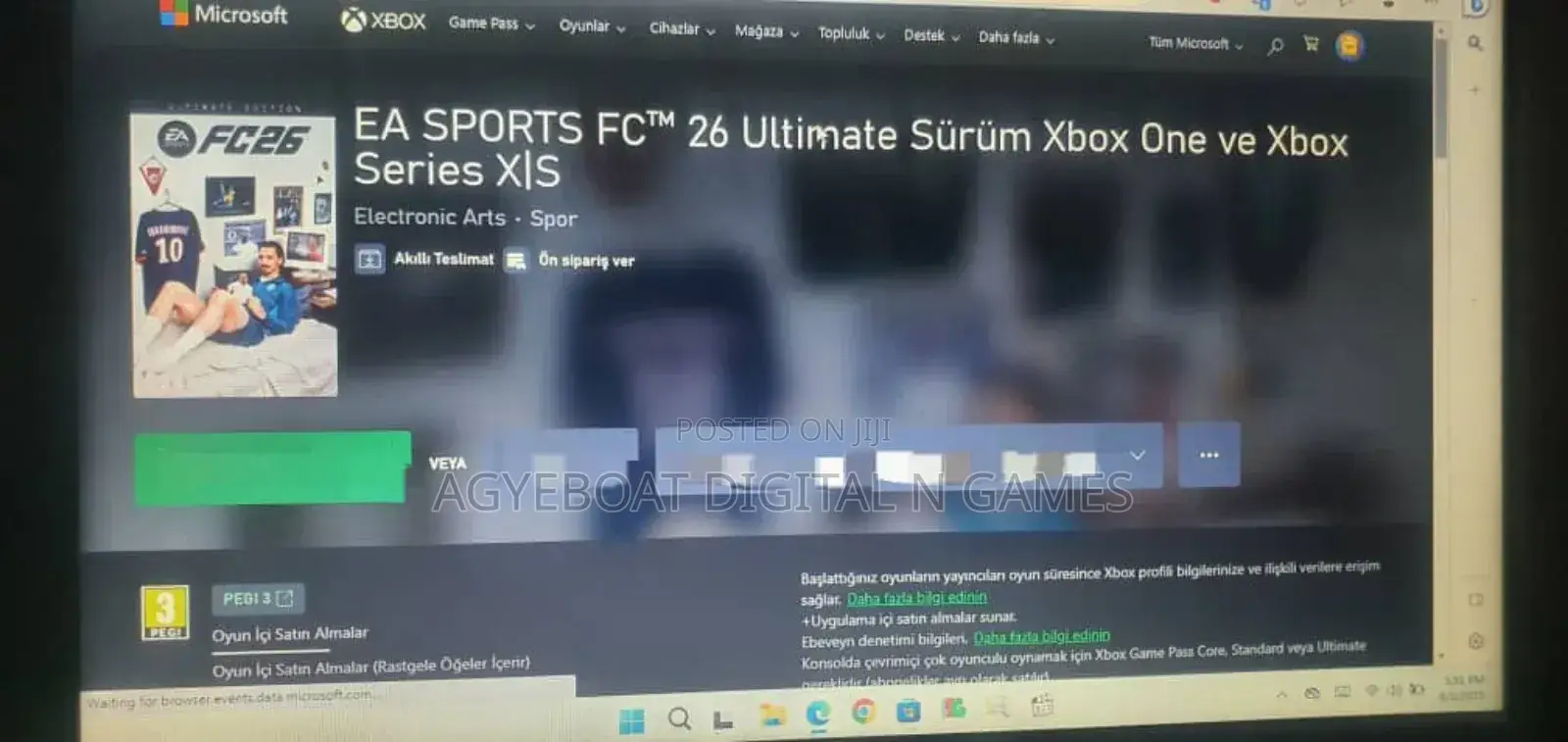 Ea Sports Fc26 Standard Edition in Sunyani Municipal - Video Games, Solomon Agyenim Boateng M ...