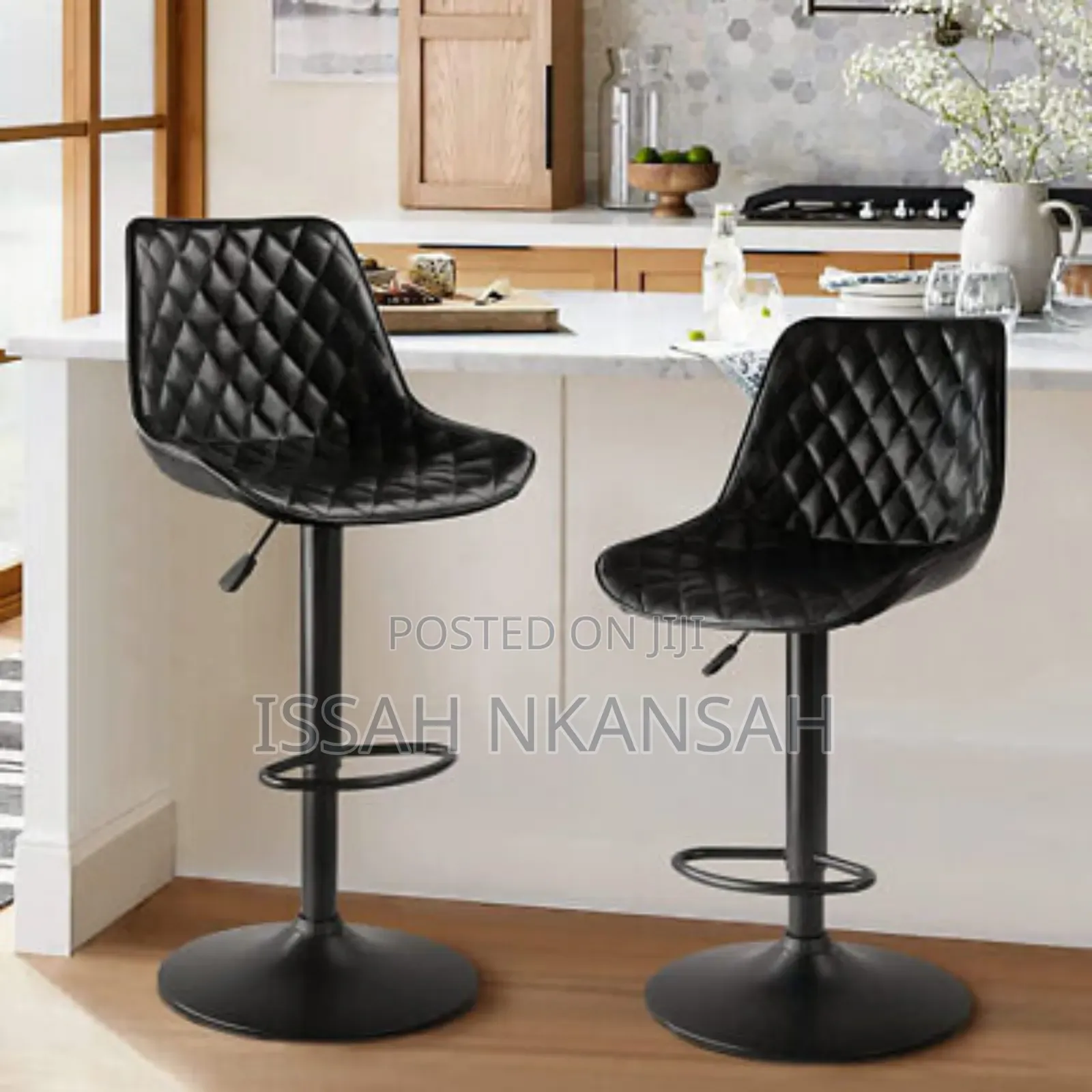 2 PCS Set Black Counter Height Pub Stool in Accra Metropolitan - Furniture, Issah Nkansah | Jiji ...