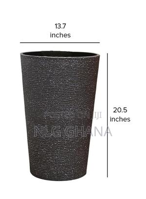 Modern Plant Pot Plastic Vase - Dark Grey. Ghx5452 in Spintex - Home ...