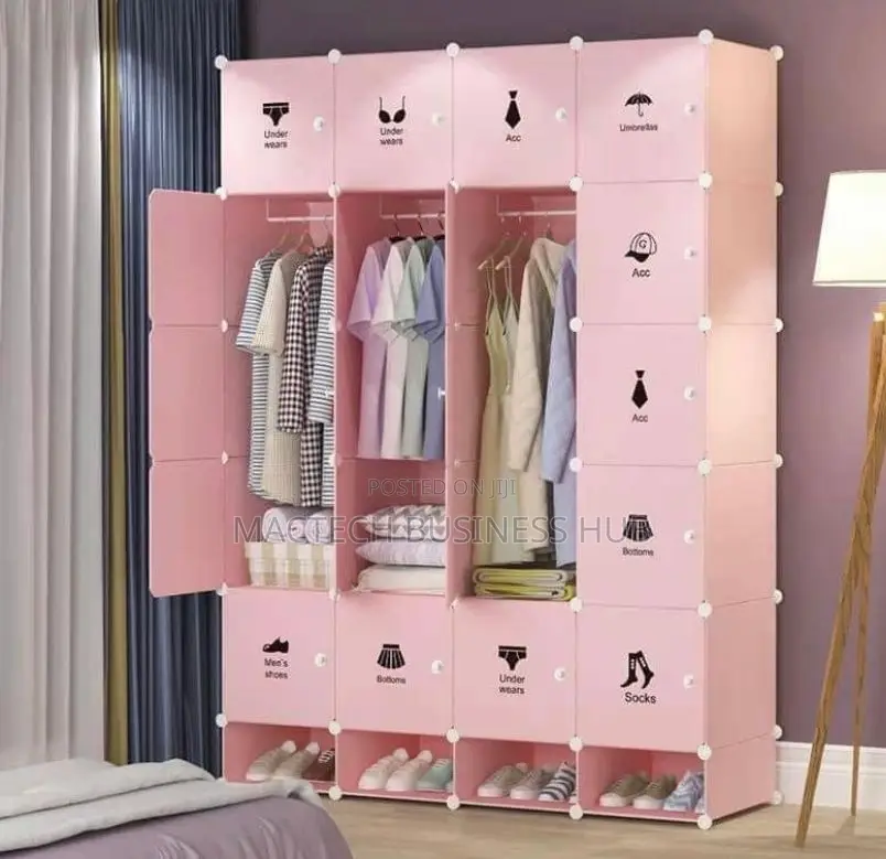 20 Cubes Pink Wardrobe in Accra Metropolitan - Furniture, Mactech Business Hub | Jiji.com.gh