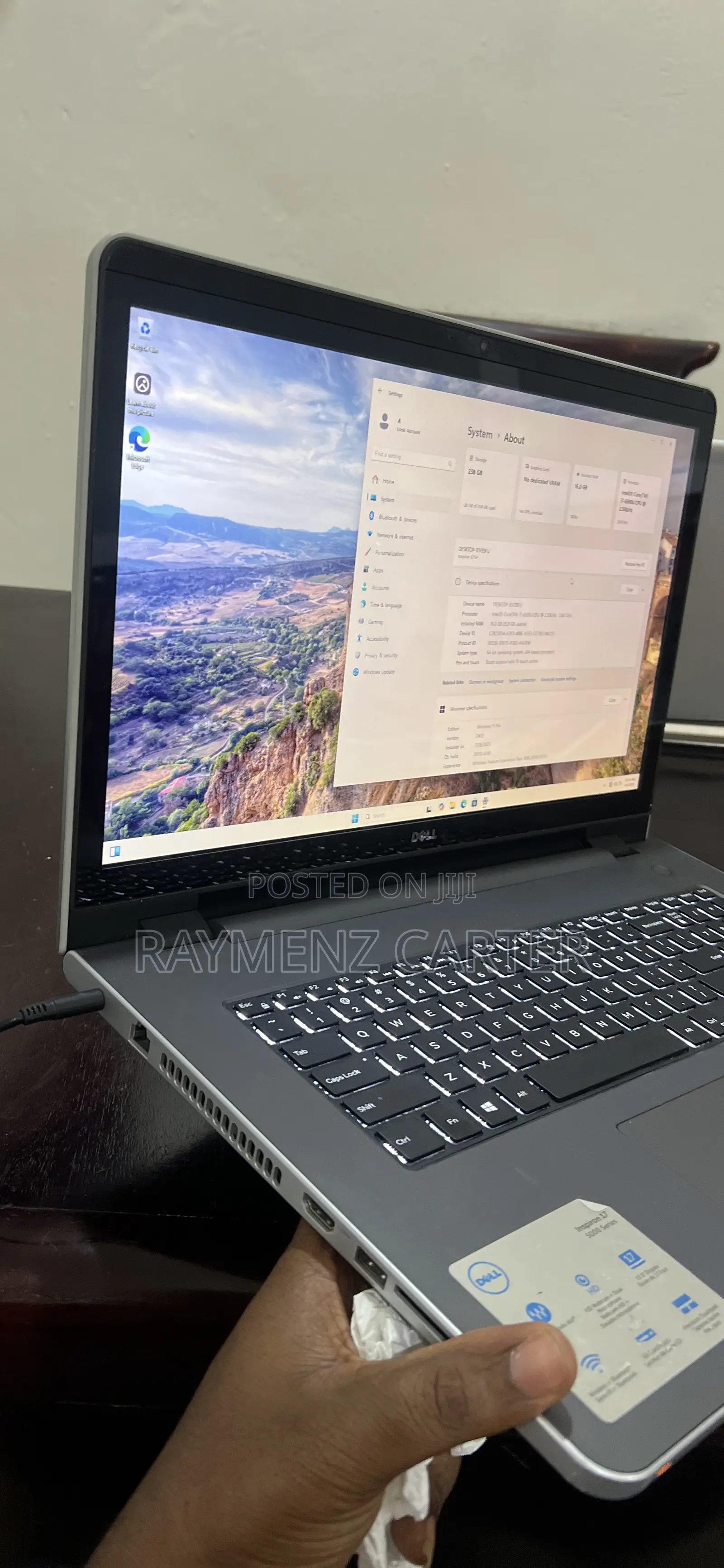 Laptop Dell Inspiron 17 5759 16GB Intel Core I7 SSD 256GB in Tema ...