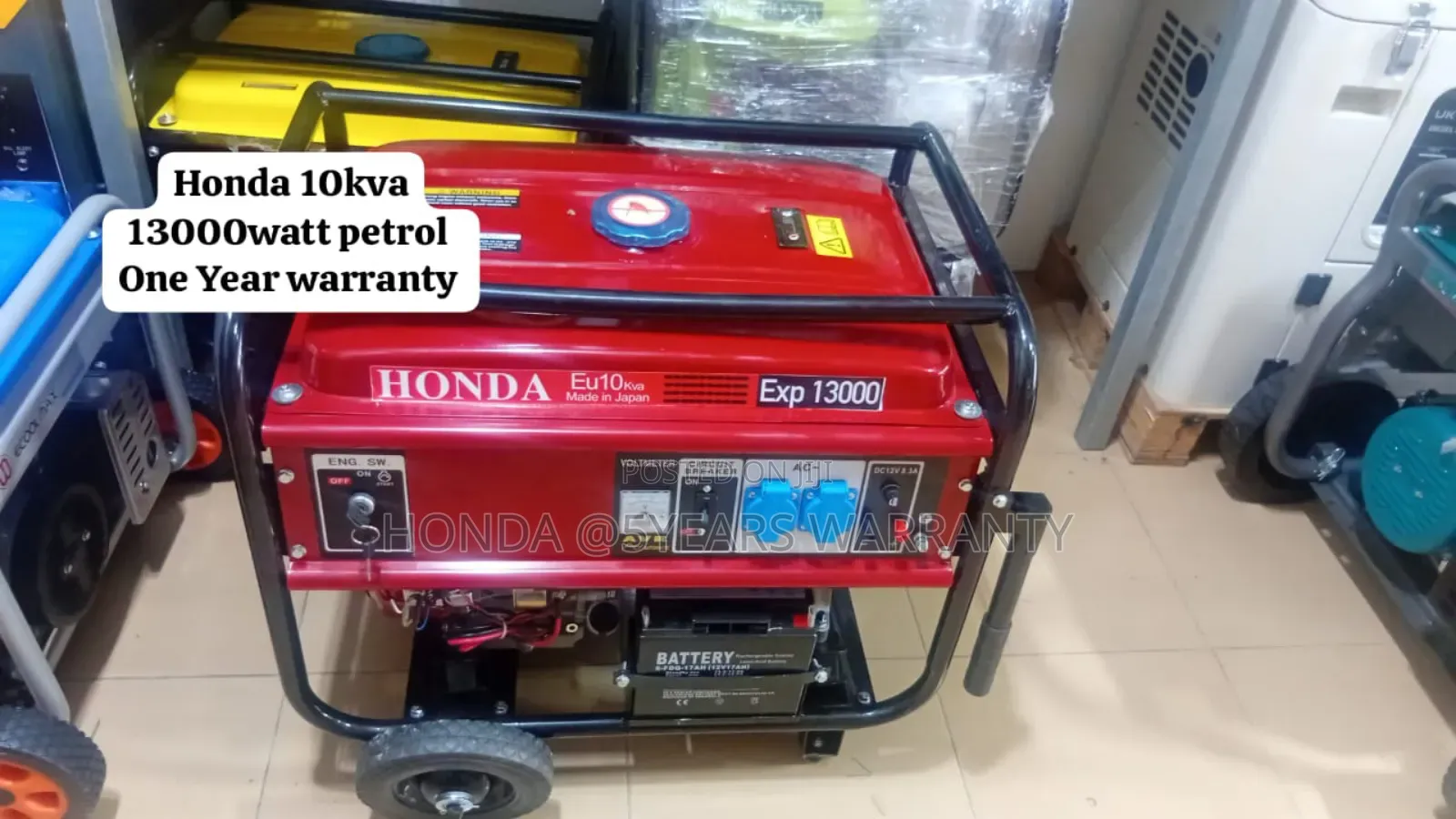 Red Petrol Honda Generator 10kva 13000watt Honda 10kva in Accra ...