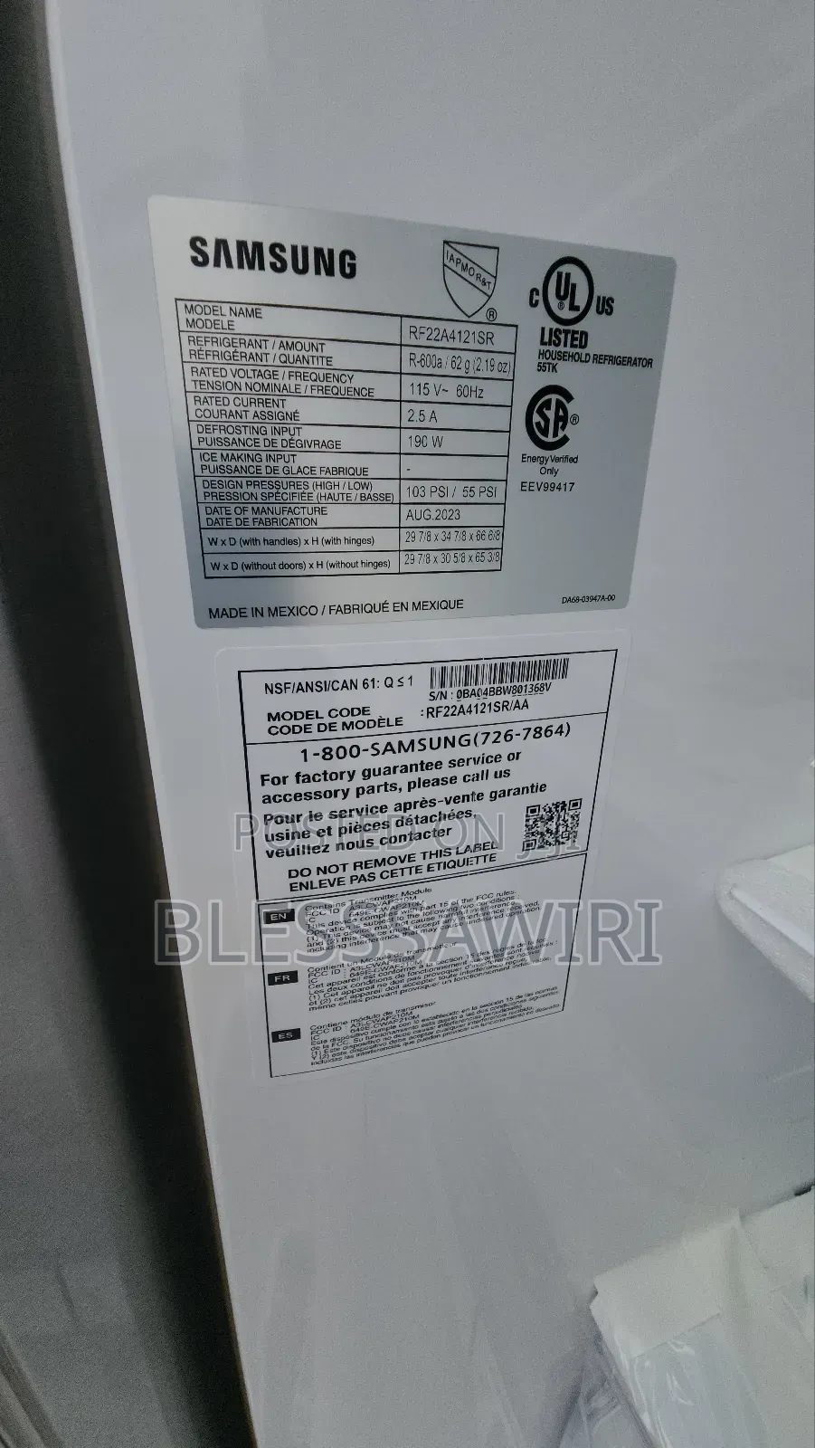 Samsung French Door Rf22a4121sr/Aa 22.2 Cu.Ft. in Ashaley Botwe ...