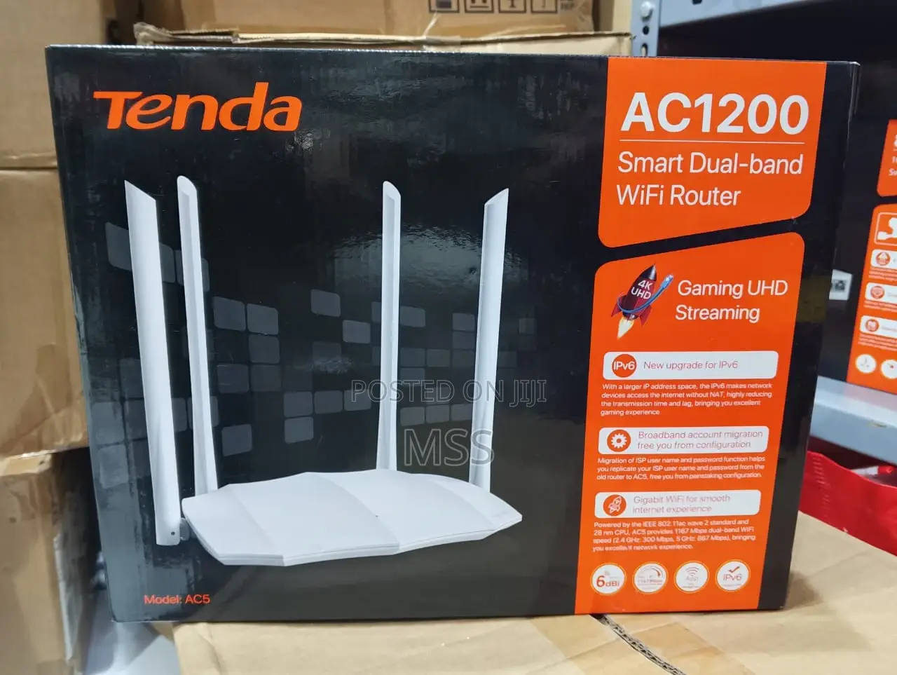 Ac1200 Dual Band Wifi Router Tenda-Ac 5 in Darkuman - Networking ...