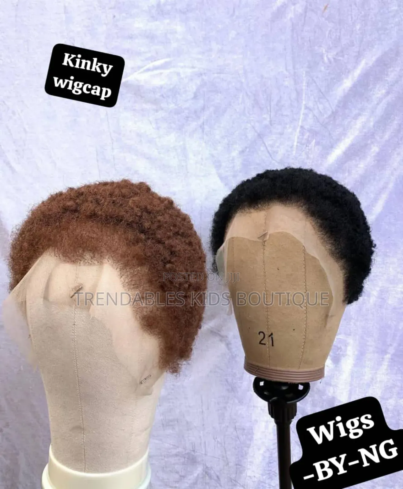 Natural Short Cut Afro Wig Cap in Tema Metropolitan - Hair Beauty ...