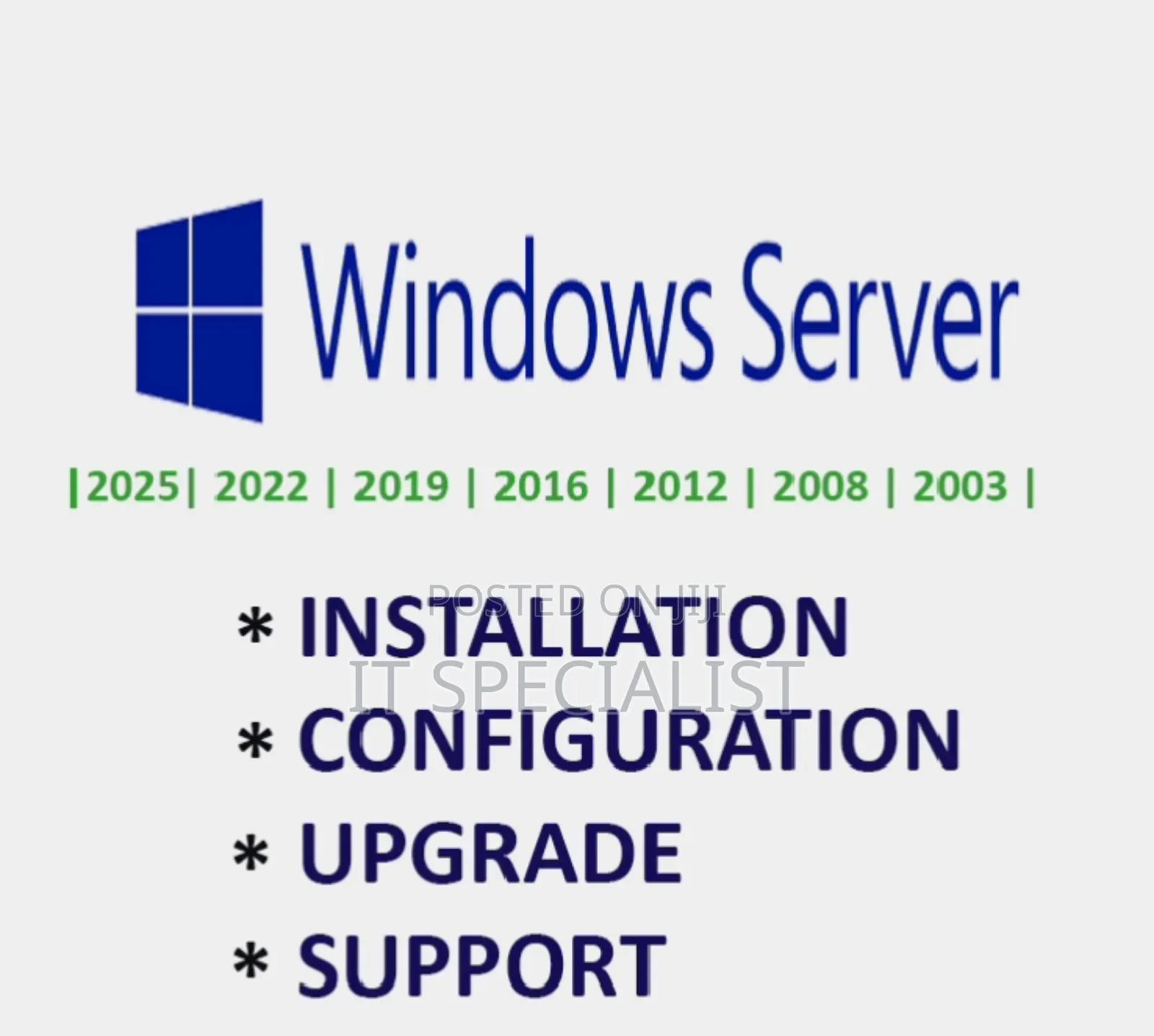 Windows Server Installation, Upgrade & Support in Tema Metropolitan - Computer & IT Services, It ...