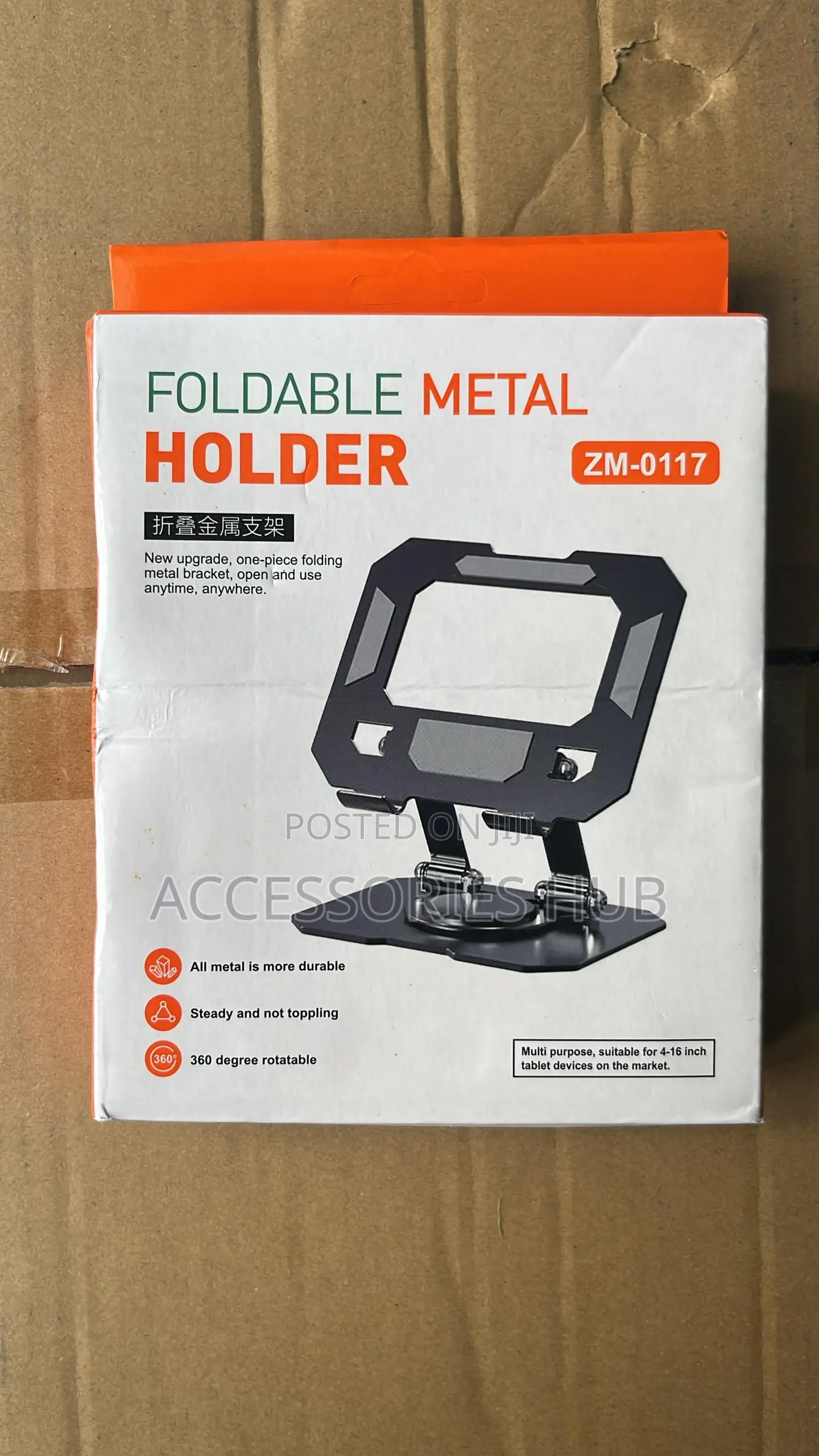 Foldable Metallic Tablet Stand in Circle - Accessories for Phones ...