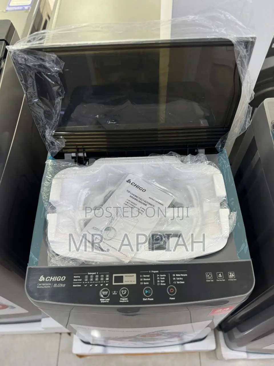 Original Chigo 8kg Top Load Fully Automatic Washing Machine in Adabraka ...