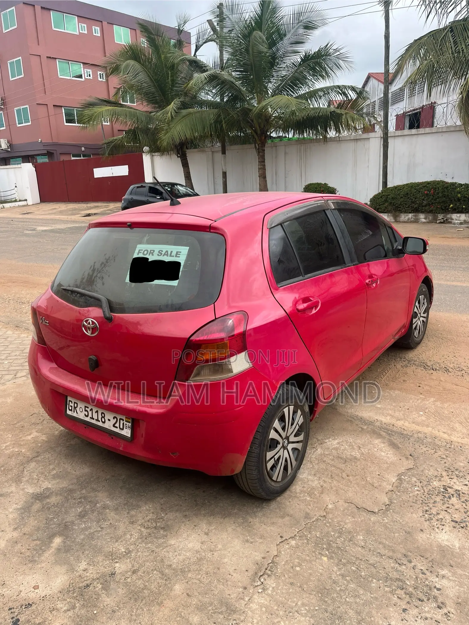 Toyota Vitz 2010 Red in Spintex - Cars, William Hammond | Jiji.com.gh