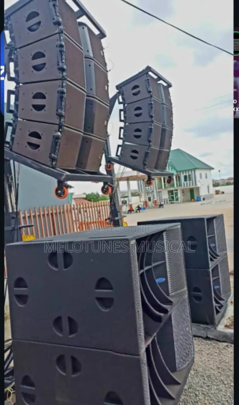 4pairs 12inches Kara Line Array Speaker, 2pair of Bass 18inch Speakers ...