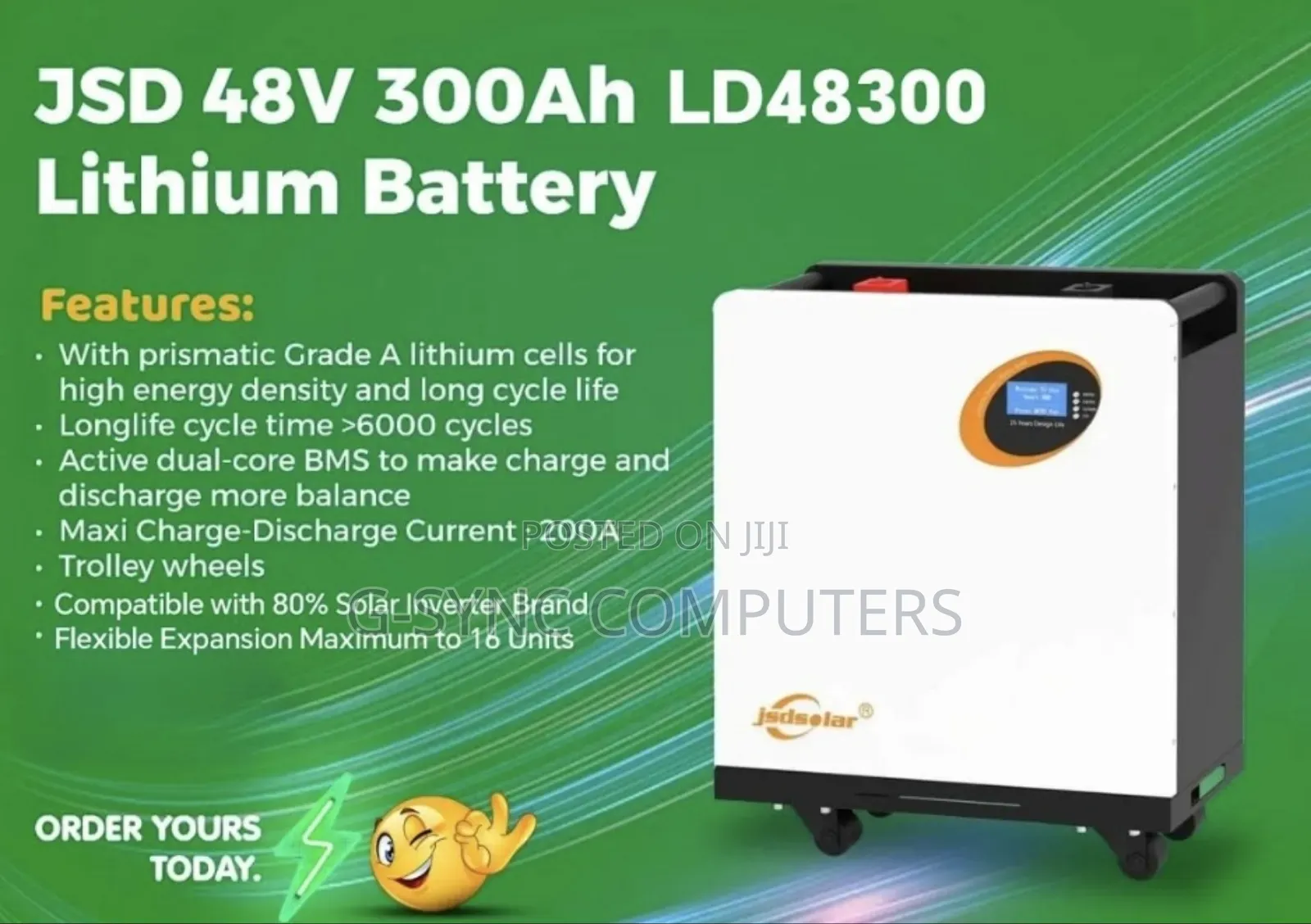 48v 300ah Lifepo4 Solar Battery Jsd in North Legon - Solar Energy, Jeffrey Nyarko | Jiji.com.gh
