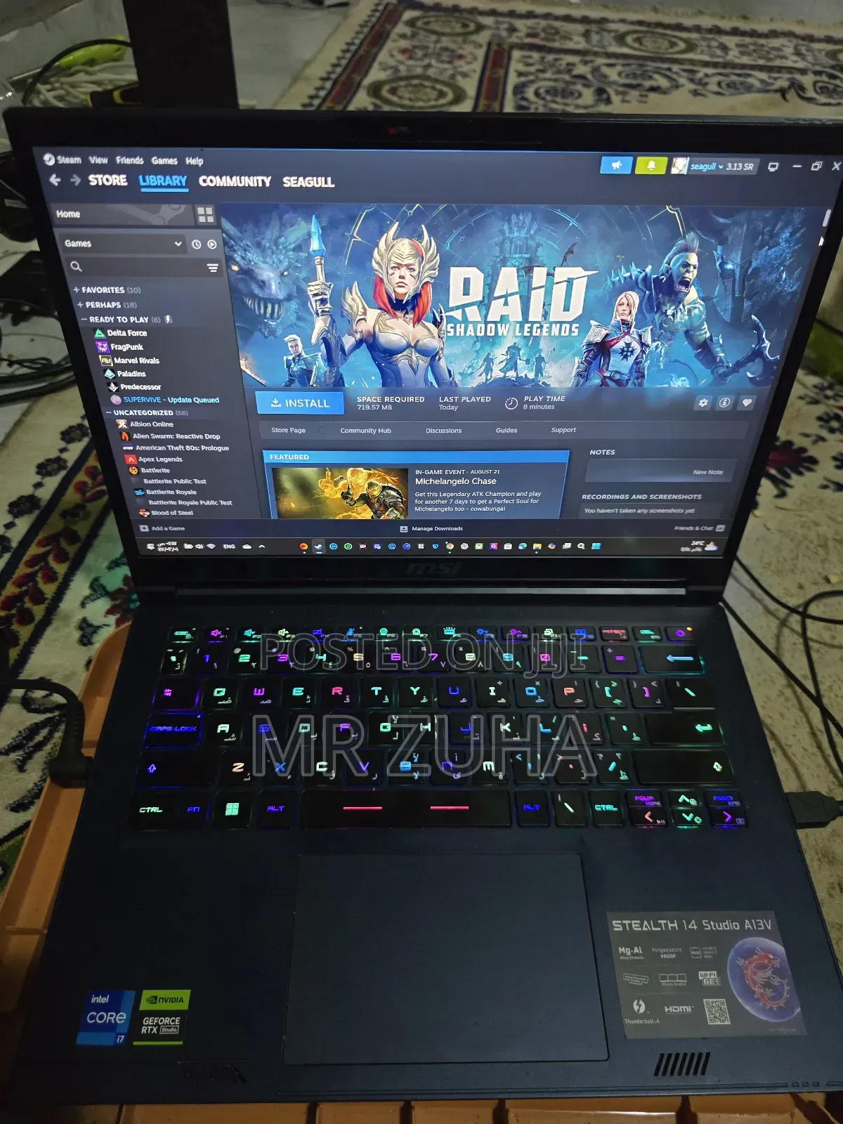 Laptop MSI Stealth 14 Studio A13VF 16GB Intel Core i7 SSD 1T in North ...