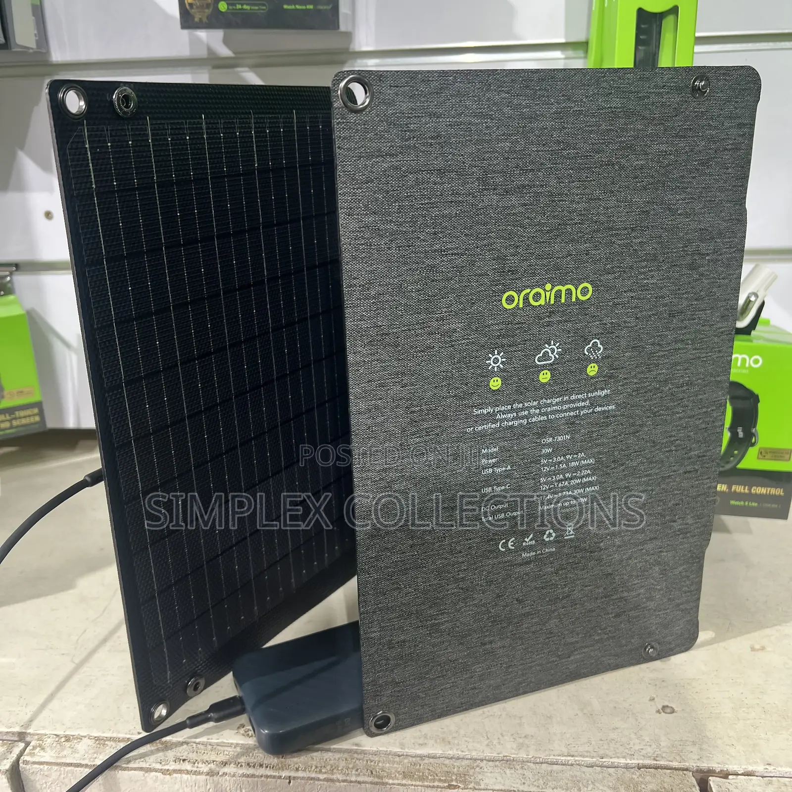 Oraimo Solarflex 30 30w Portable Solar Panel in North Legon ...