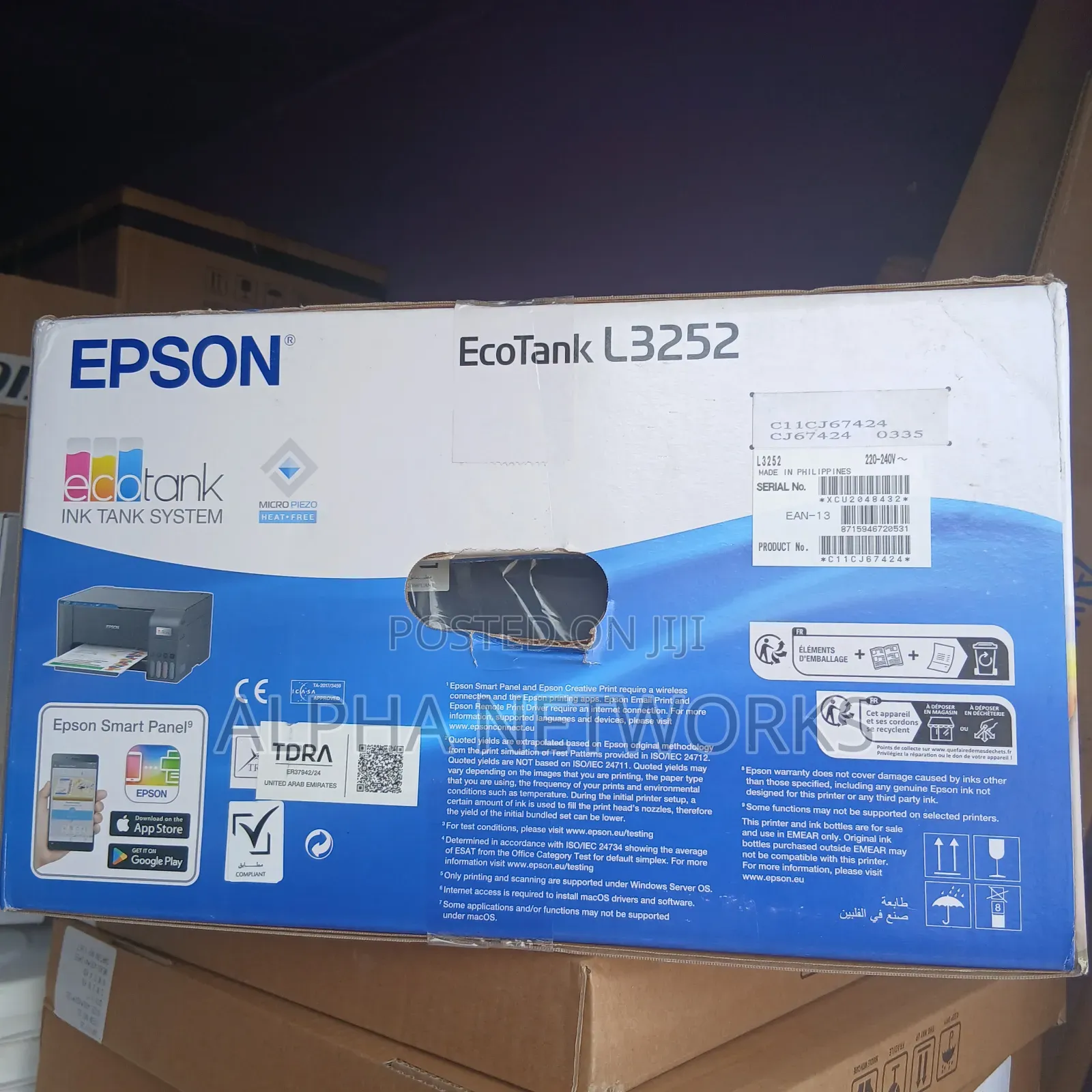 Epson Ecotank Printer L3252 Wifi A4 Ecotank Printer in Lapaz - Printers ...