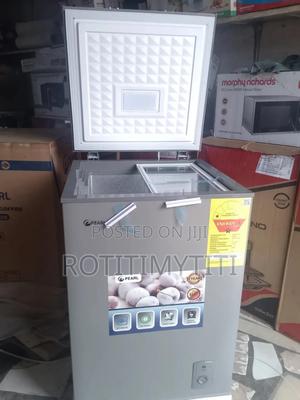 Pearl Chest Freezer 100 Liters With Sliding Glass Door And Basket for ...