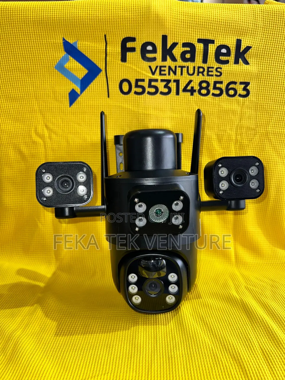 Triple Lens CCTV Solar Camera 4g Sim in Accra Metropolitan - Security ...