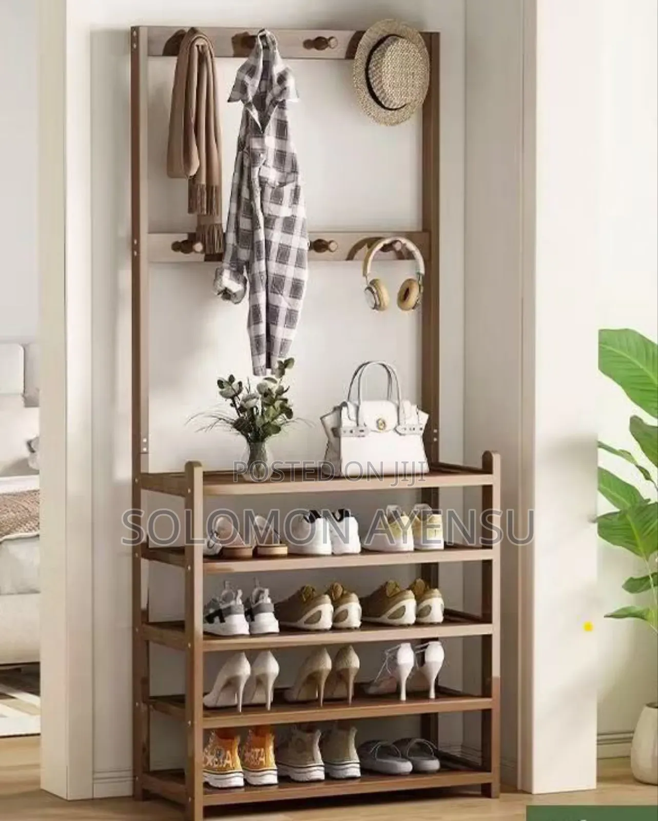 Natural Bamboo 4 Tier Shoe Rack in Accra Metropolitan - Storage ...