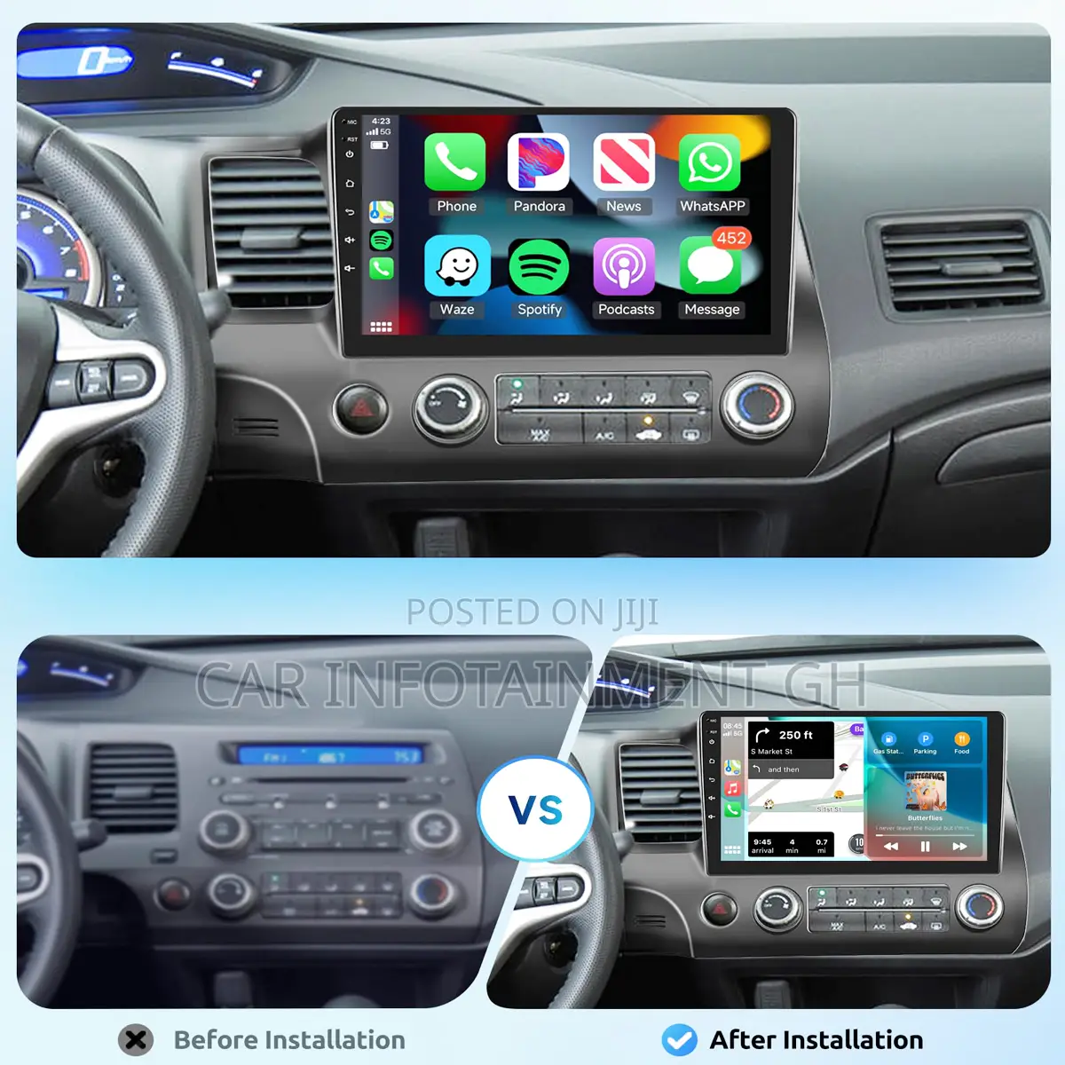 Brand New Android Car Tape For Honda Civic 2006-2011 in Abossey Okai ...