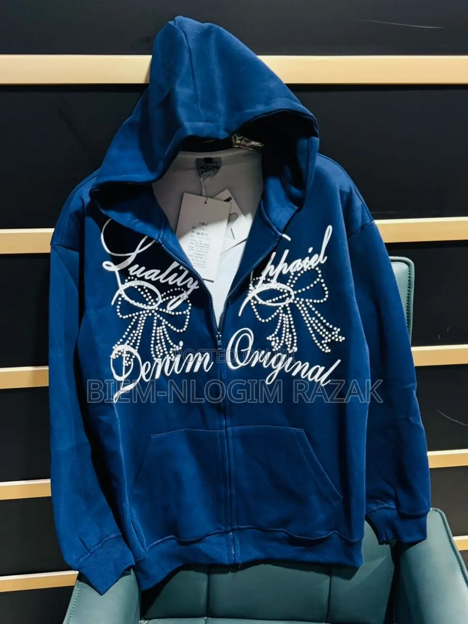 Original Zip Hoodies Available in Black N Dark Blue Color in Accra ...