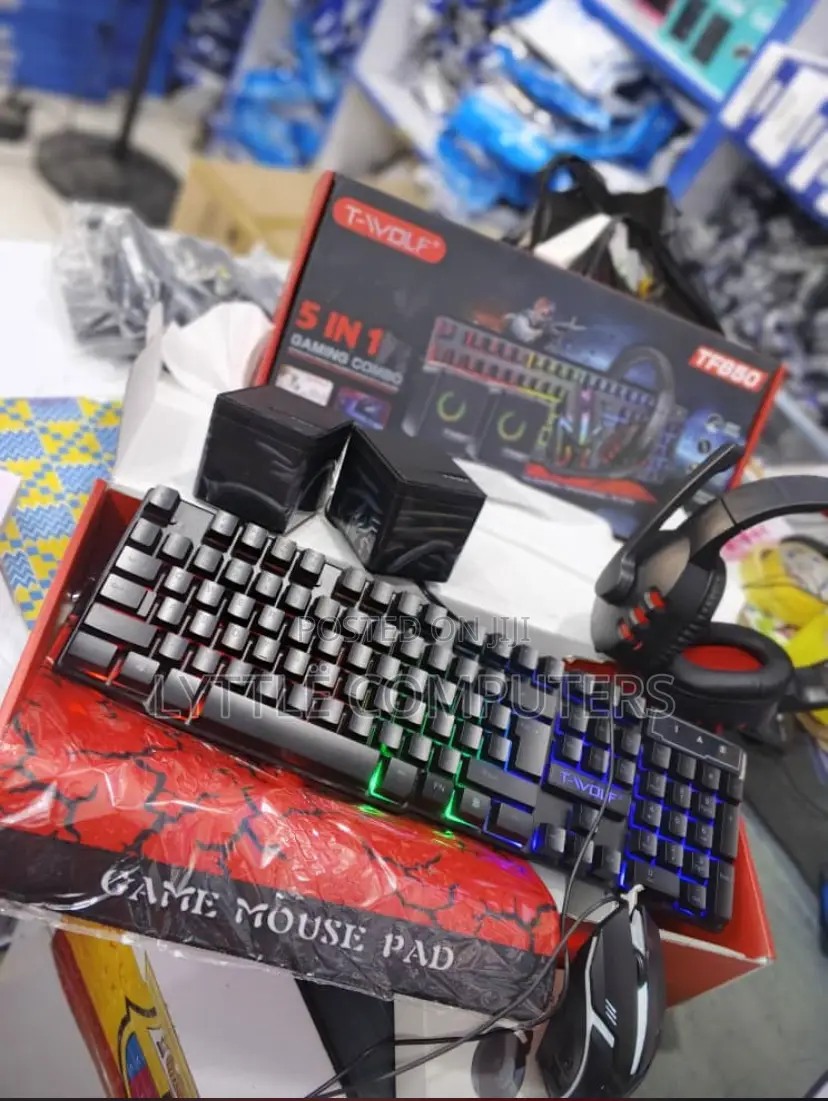 5in1 Wired Gaming Keyboard and Mouse Combo in Greater Accra - Computer ...