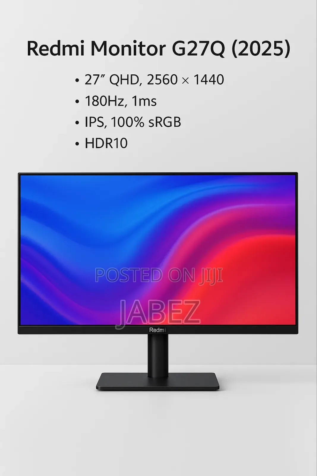 Redmi Monitor G27q (2025) in Accra Metropolitan - Computer Monitors, Jabez | Jiji.com.gh