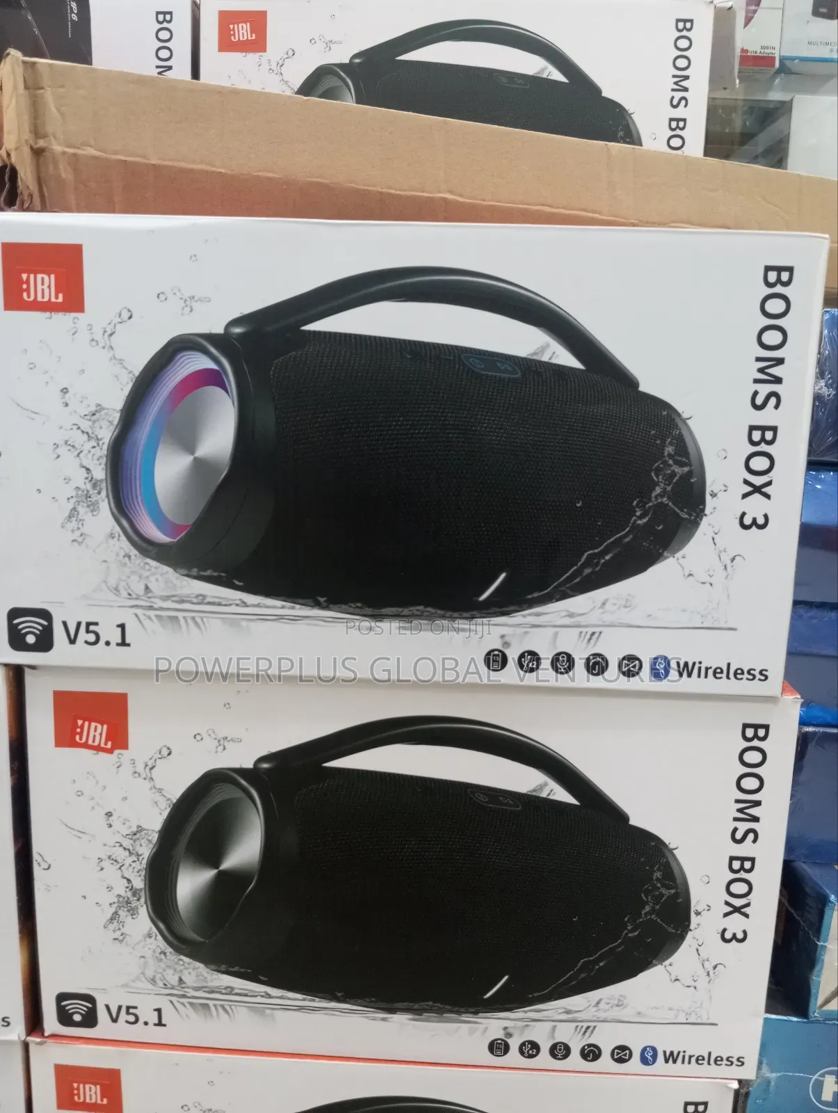 JBL Booms Box 3 Powerhouse Speaker in Circle - Audio & Music Equipment ...