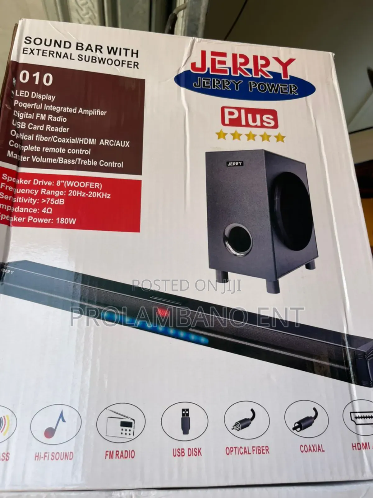 Jerry Sound Bar With External Subwoofer in Circle - Audio & Music ...