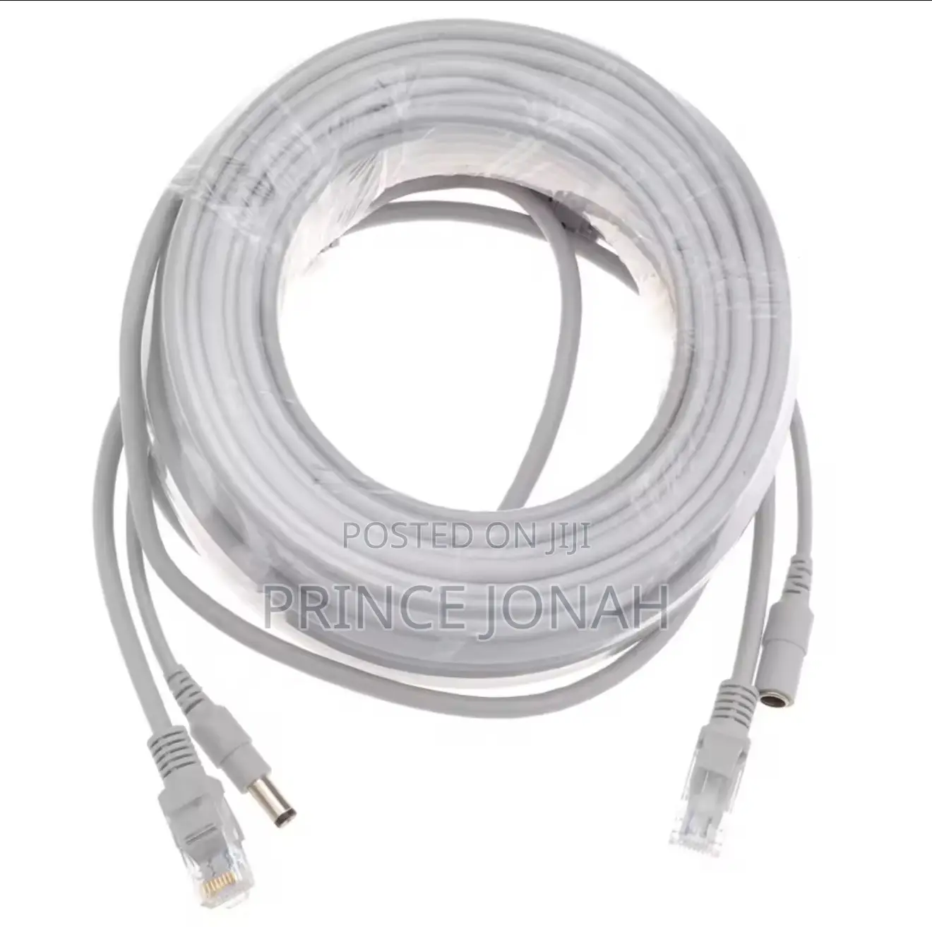 Ip Camera Cable 10m Ethernet Cat5 Dc Power For Network Nvr Cctv System ...