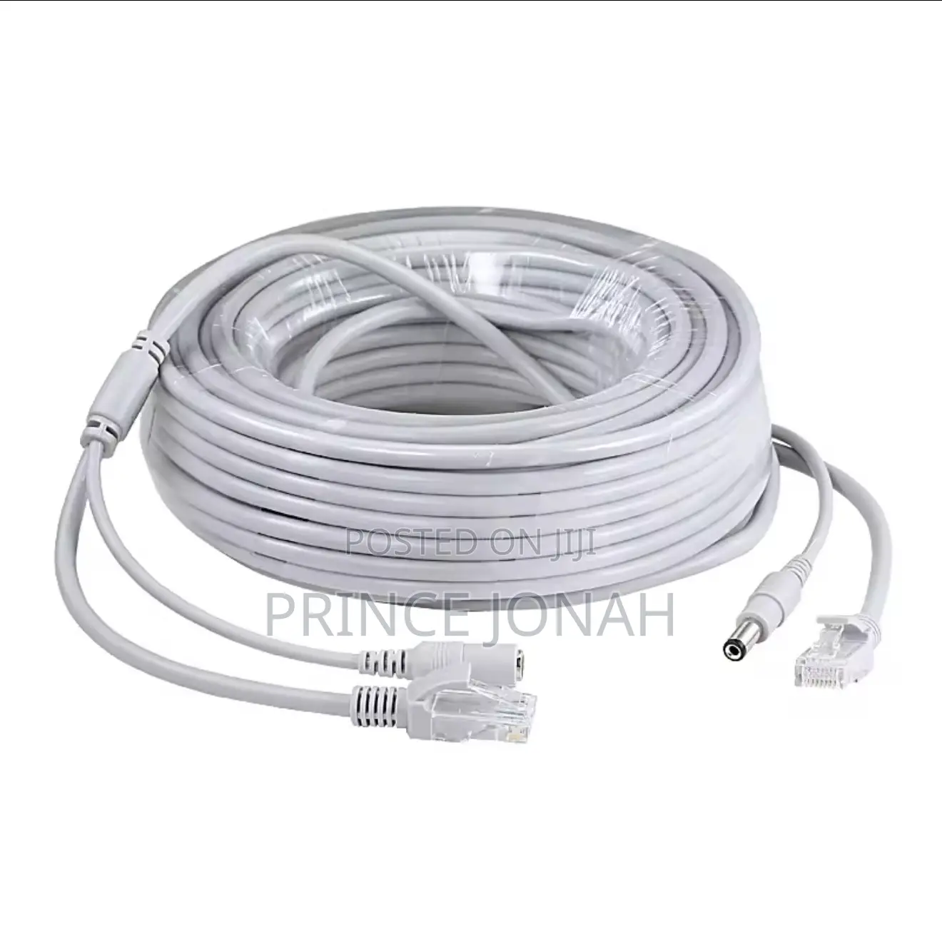 Ip Camera Cable 10m Ethernet Cat5 Dc Power For Network Nvr Cctv System ...