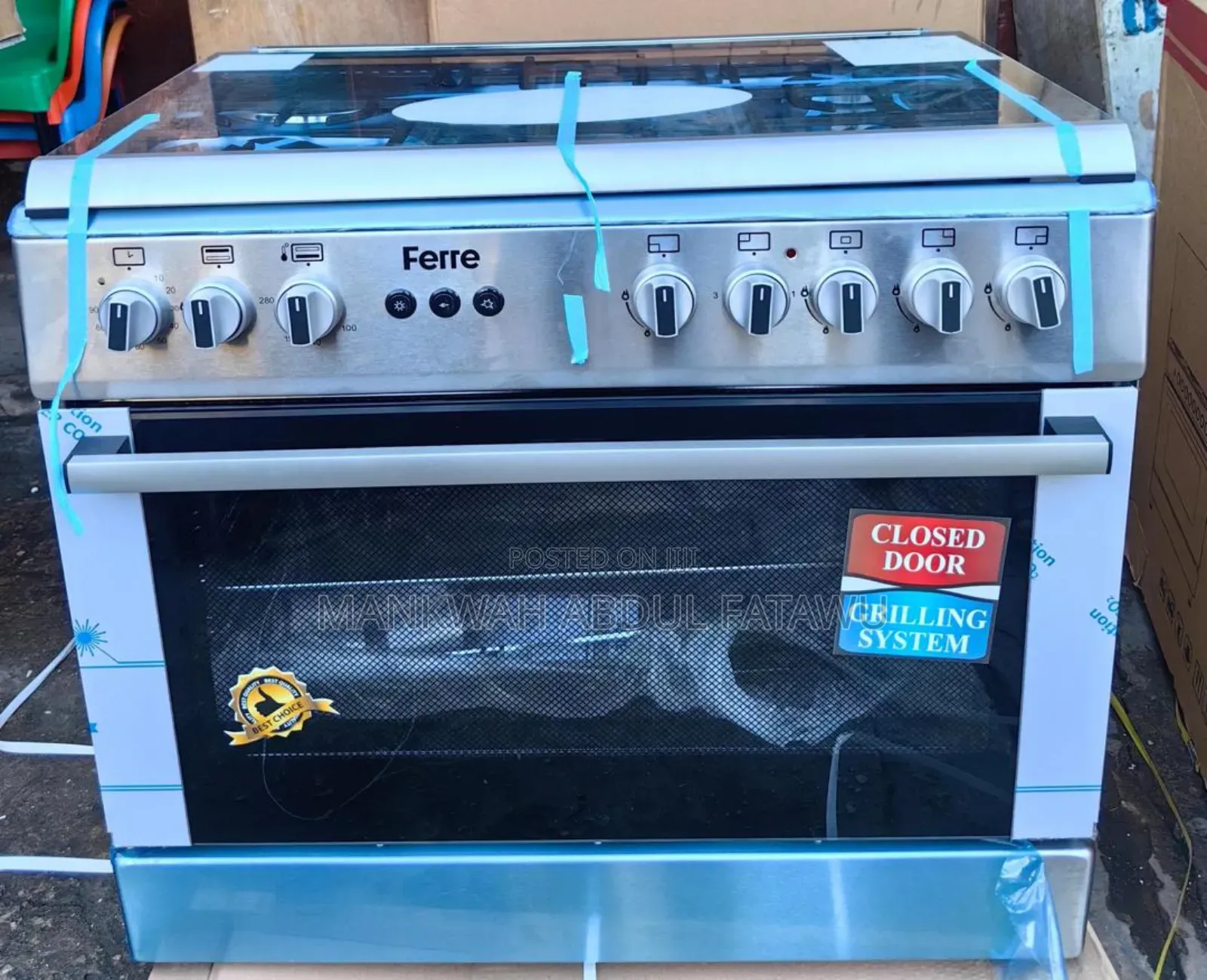 60x90 Ferre Gas Cooker With 1 Electric 4 Gas in Alajo - Kitchen ...