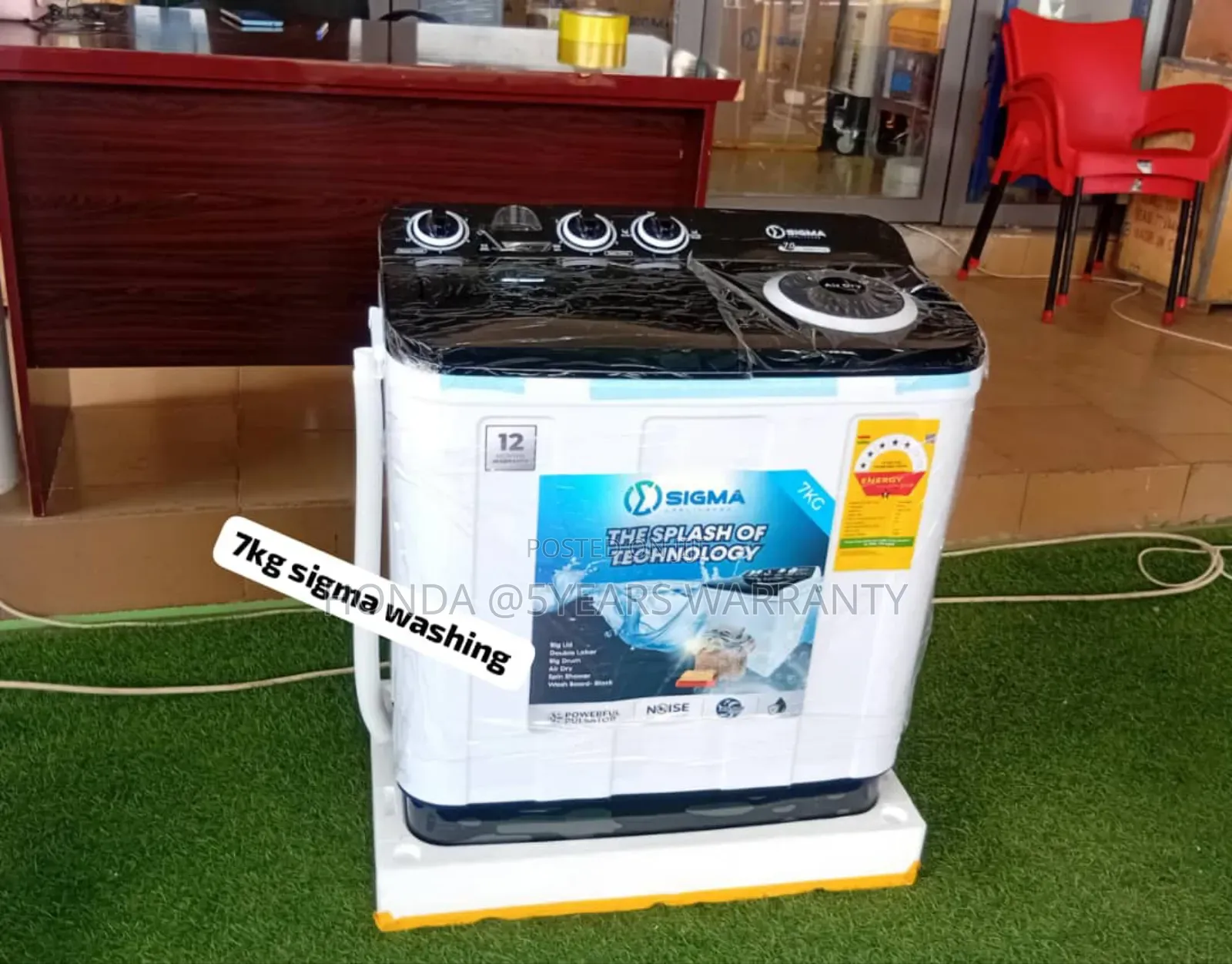 7kg Sigma Washing Machine Semi Automatic Twin Tub Sigma 7kg in Accra ...