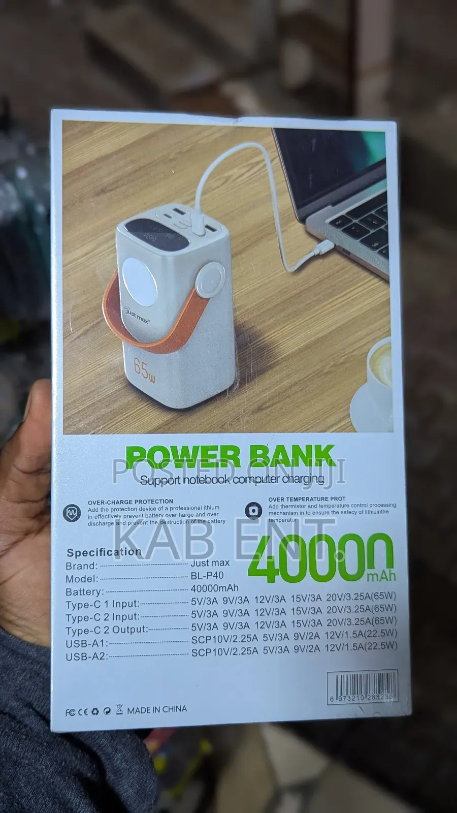 Justmax Powerbank in Kumasi Metropolitan - Accessories for Phones & Tablets, Kab Electronics Hub ...