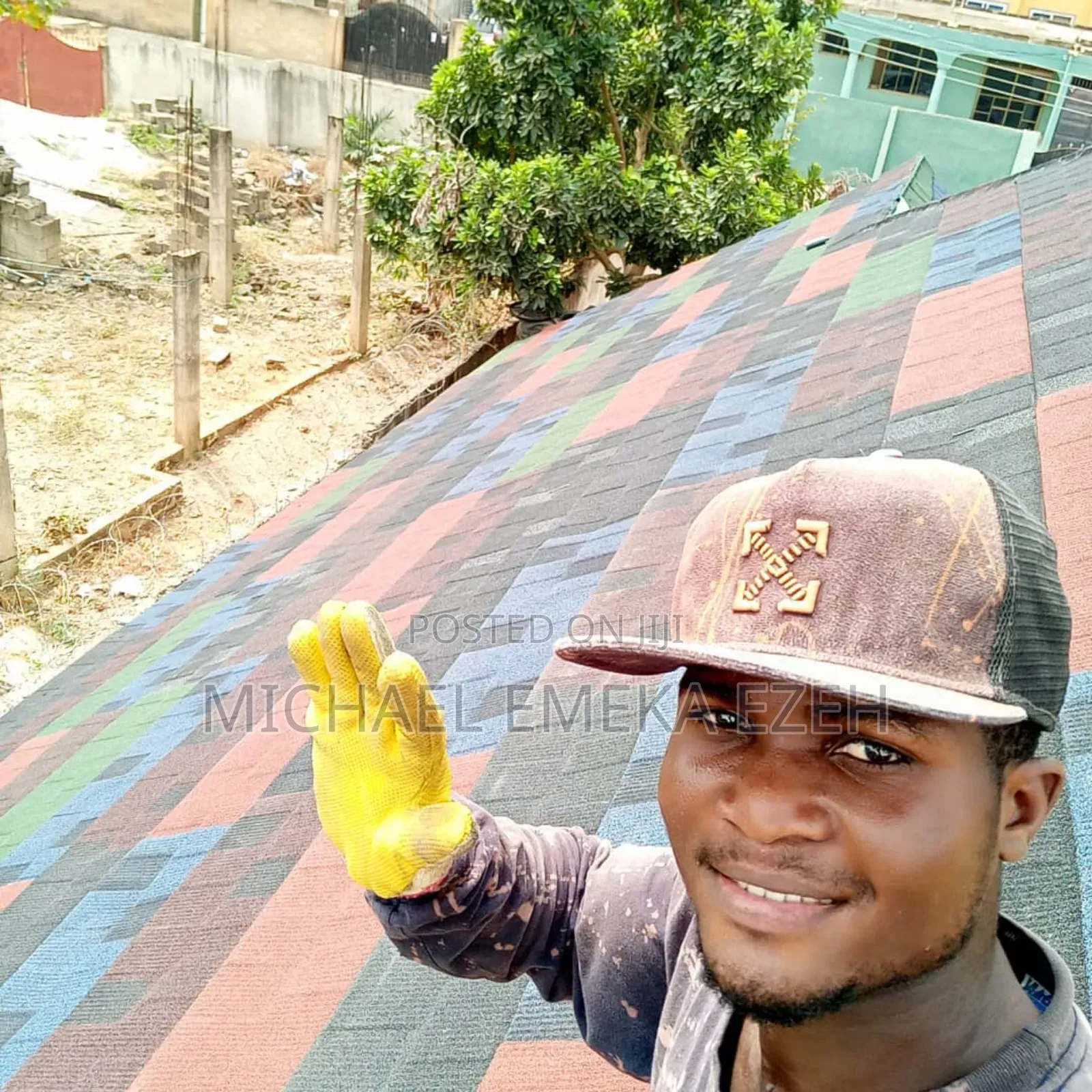 Wood Work Structure and Installation of Euro Shingle Roofing Sheet in Accra Metropolitan ...