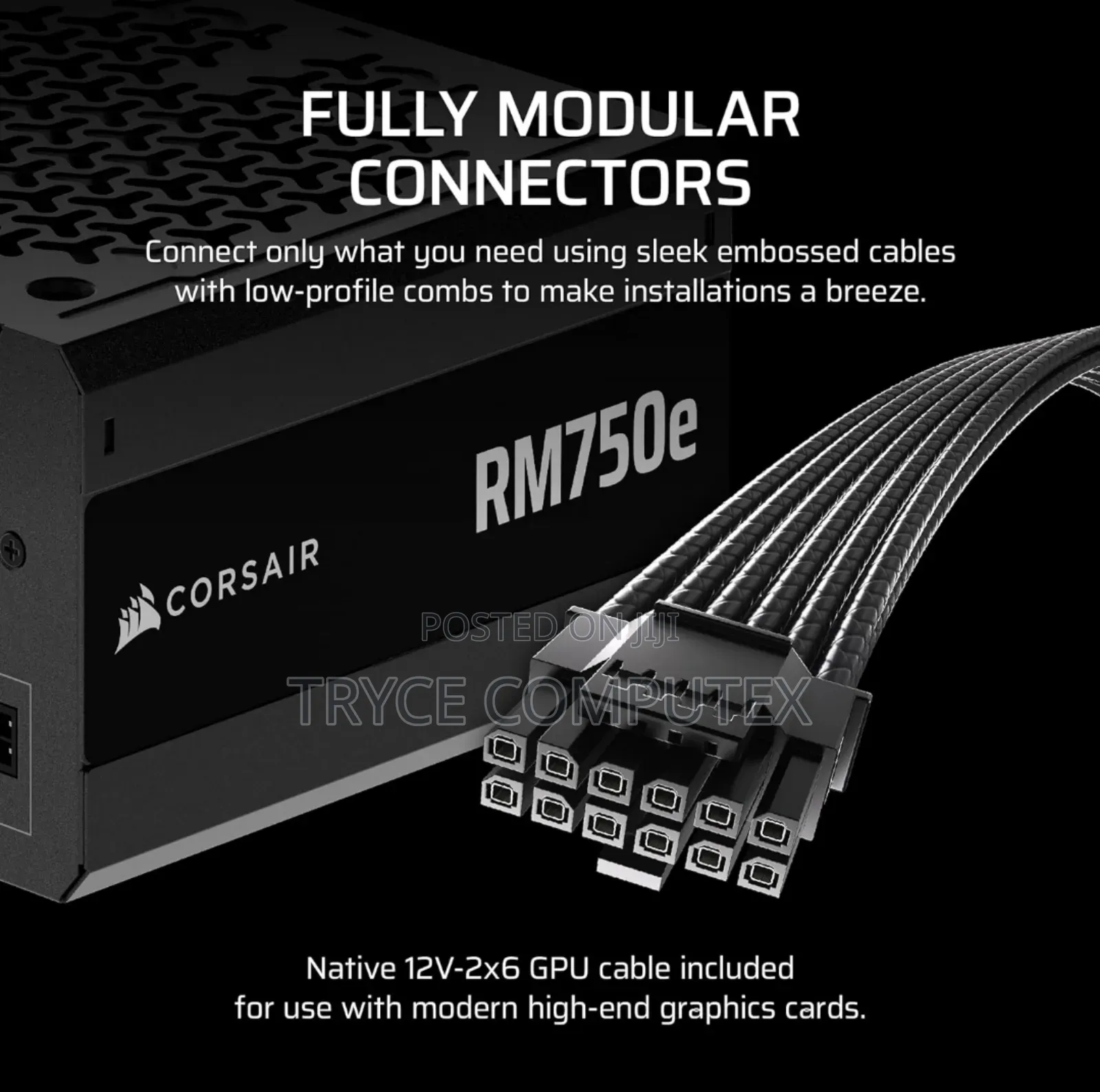 Corsair Rm750e (2025) Fully Modular Low-Noise Atx Power Supply in Lapaz ...