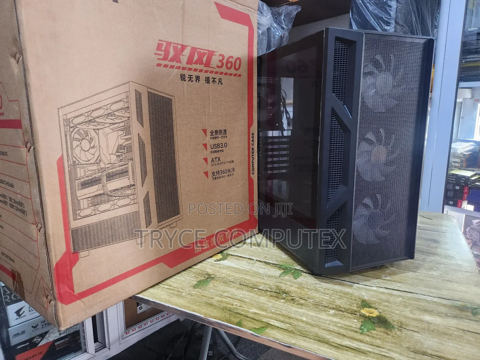 Ruix P31 Plus(Mesh) Mid Tower Gaming Pc Case E-atx Tempered Glass for ...